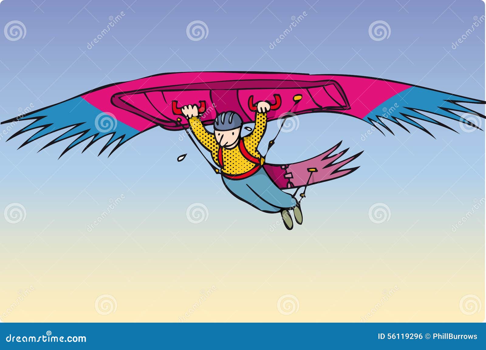 Eccentric Glider Vector Illustration | CartoonDealer.com #56119296
