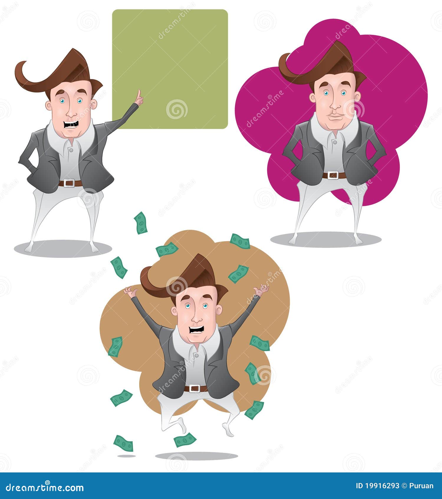 Eccentric Man stock vector. Illustration of expressing - 19916293