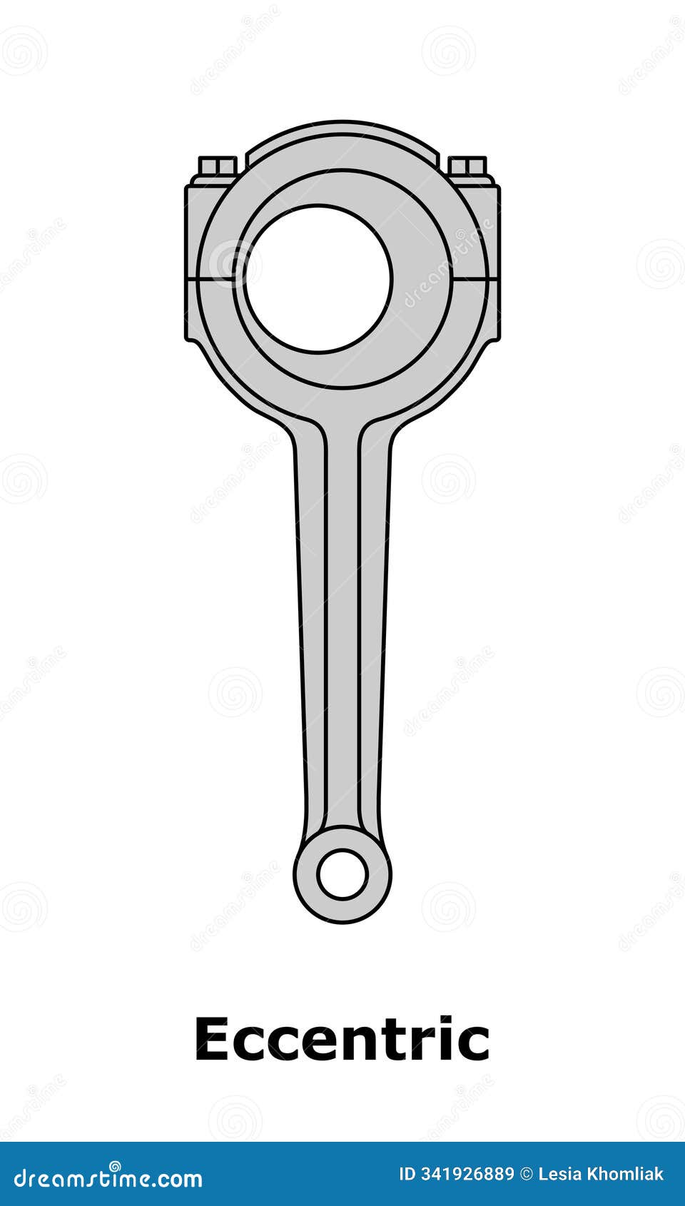 Eccentric Mechanism, Vector Image Stock Vector - Illustration of drive ...