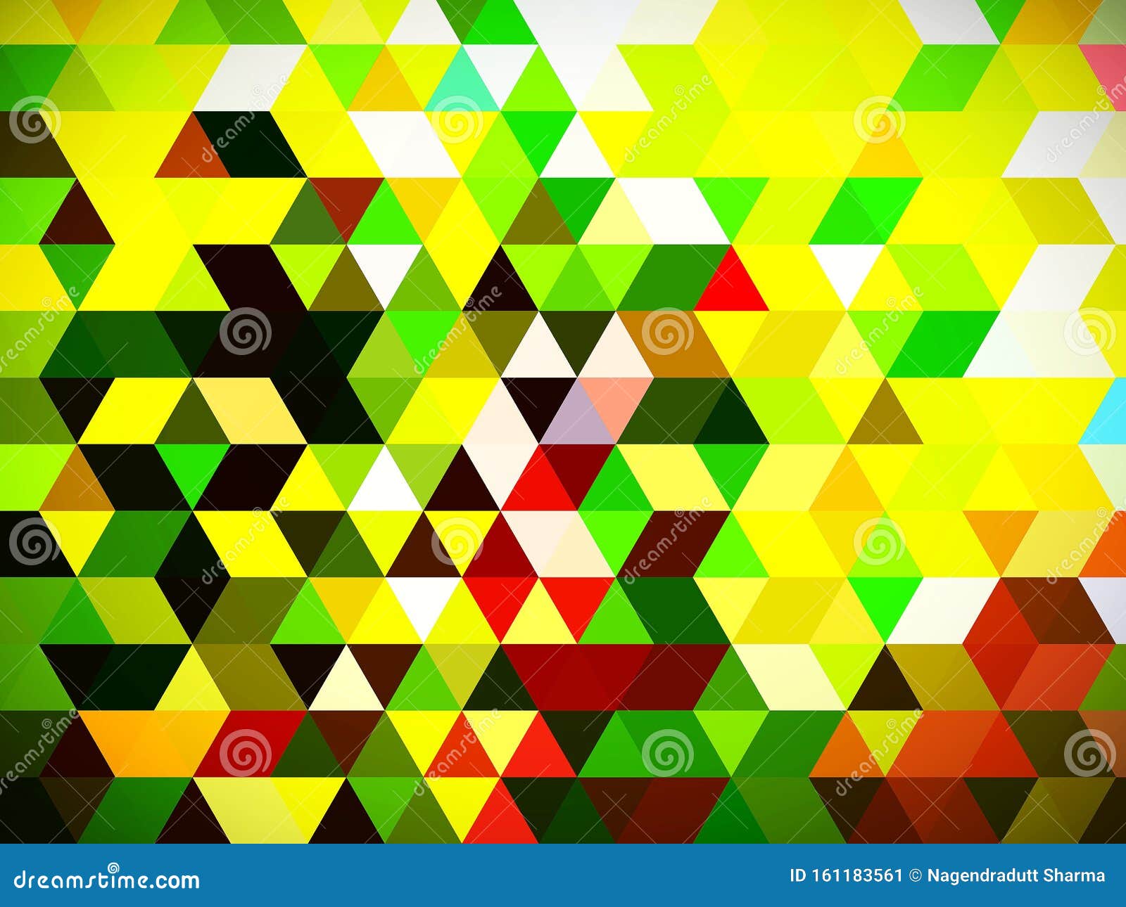An Eccentric Stunning Illustration of Multi-color Digital Pattern of ...