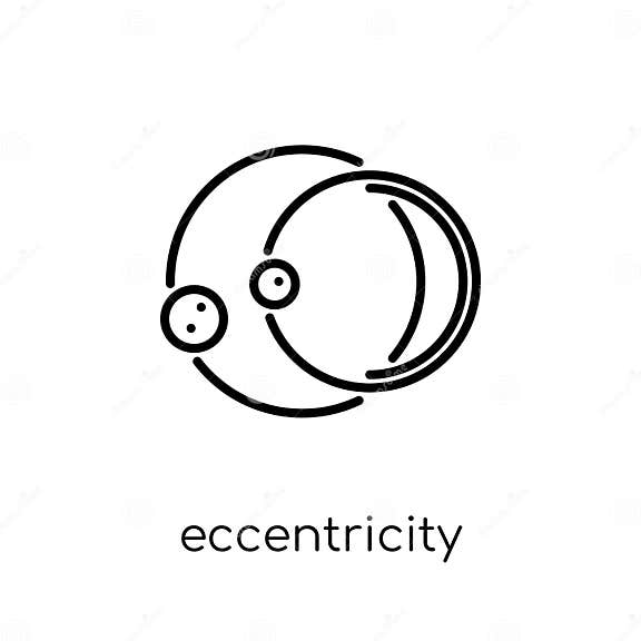 Eccentricity Icon. Trendy Modern Flat Linear Vector Eccentricity Stock ...