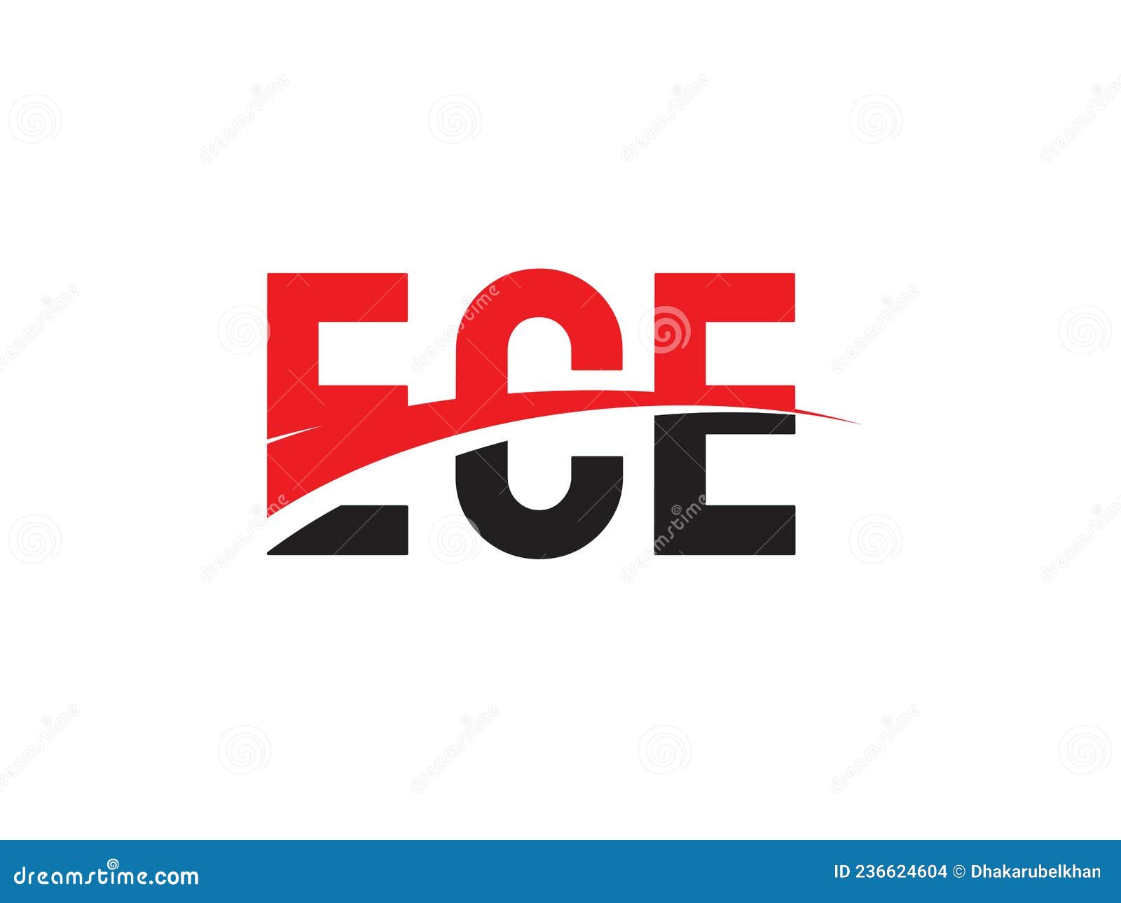 ECE Letter Initial Logo Design Vector Illustration Stock Vector ...