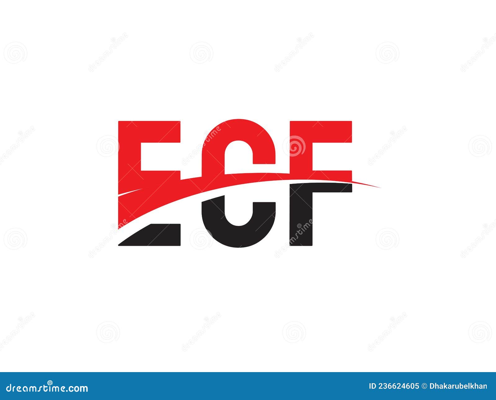 ECF Letter Initial Logo Design Vector Illustration Stock Vector ...