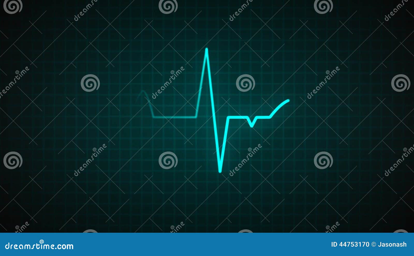 ECG Animation stock footage. Video of blue, cardiac, heartbeat - 44753170