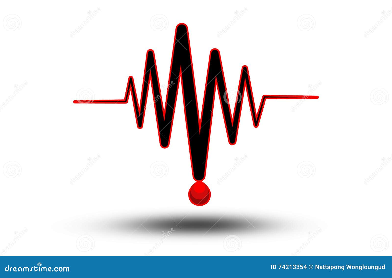ECG or EKG - medical icon. stock photo. Image of cardiology - 74213354