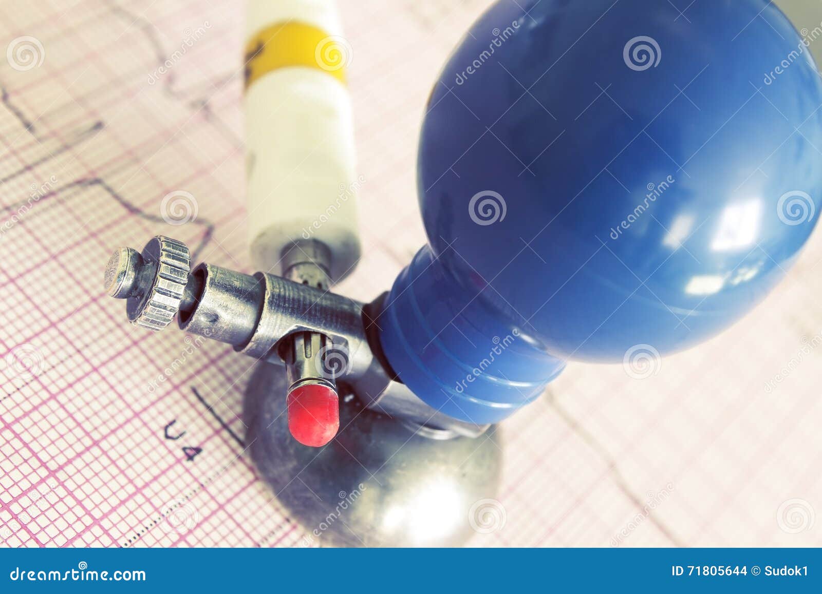 ECG Balloon Electrode Connected On Patient Cable Royalty-Free Stock ...