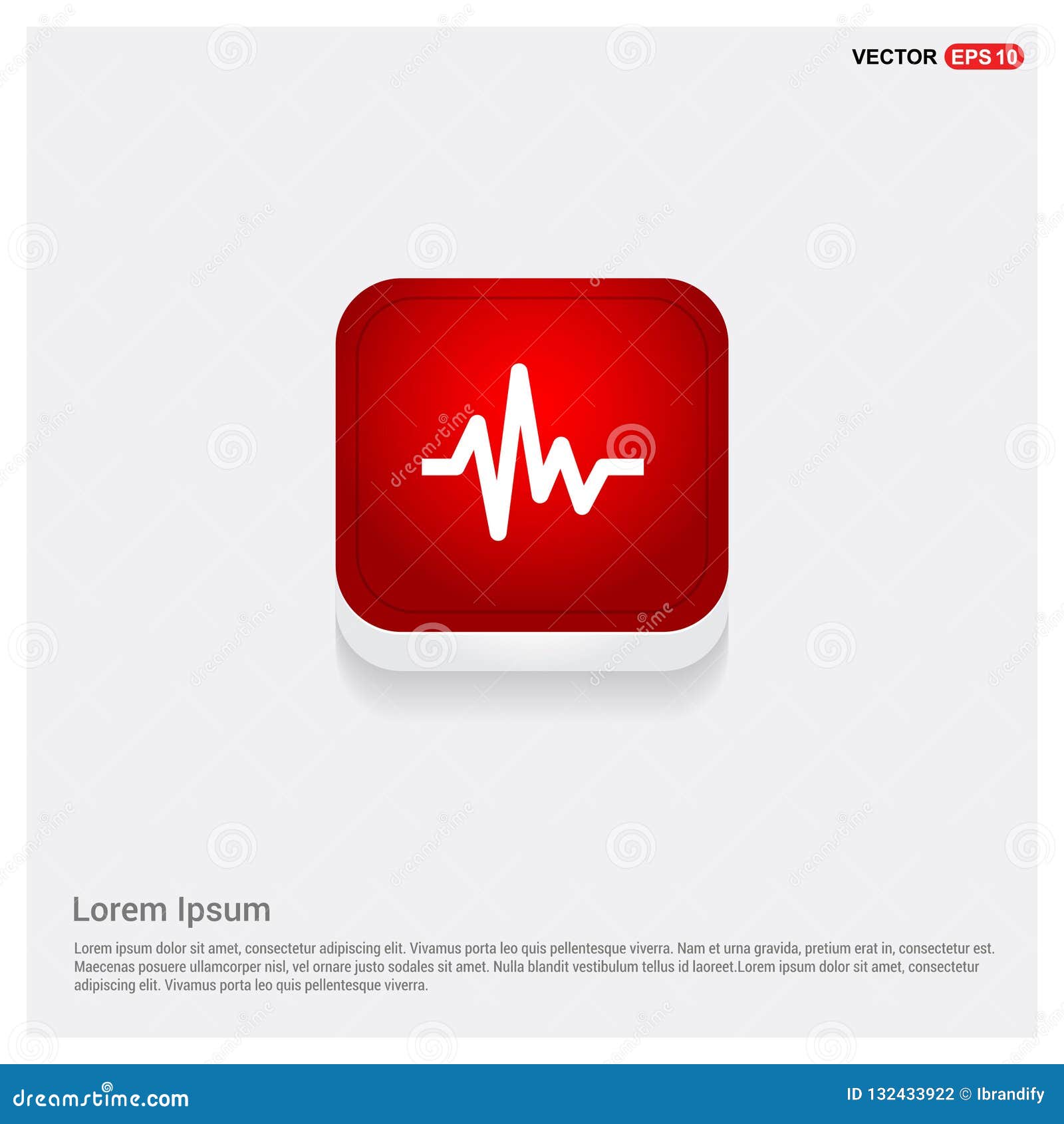 Ecg icon stock vector. Illustration of frequency, signal - 132433922