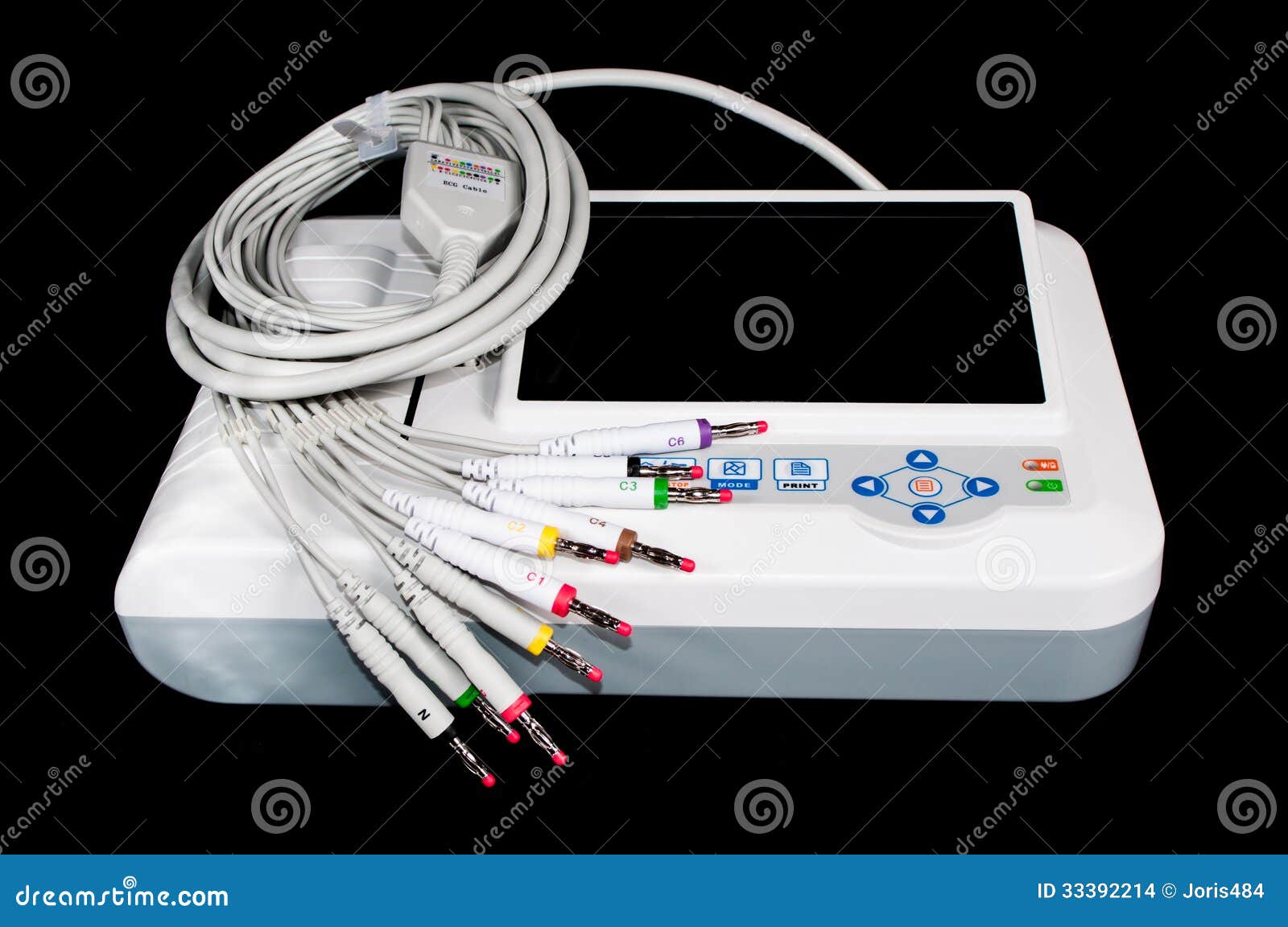 ECG machine stock photo. Image of electrocardiography - 33392214