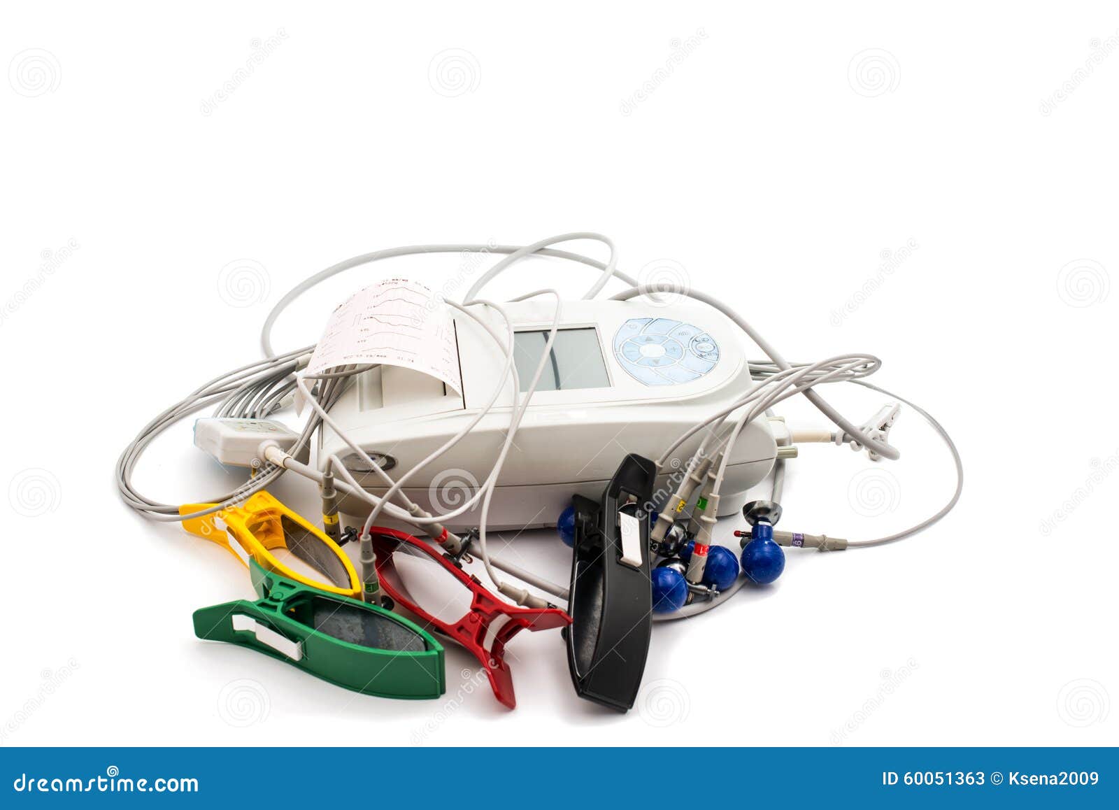 ECG machine isolated stock image. Image of heart, healthy - 60051363