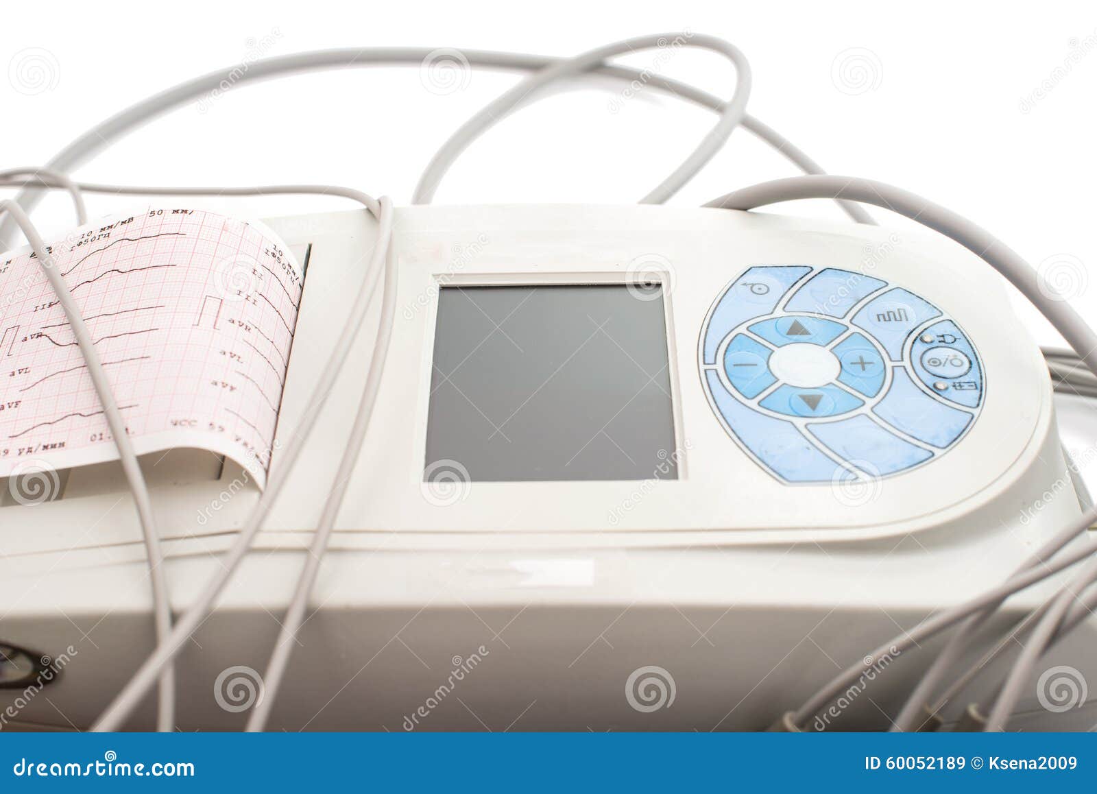 ECG machine isolated stock image. Image of pulse, closeup - 60052189