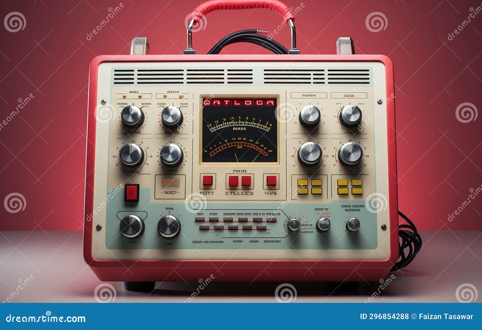 ECG Machine with White Background -Generative Ai Stock Illustration ...