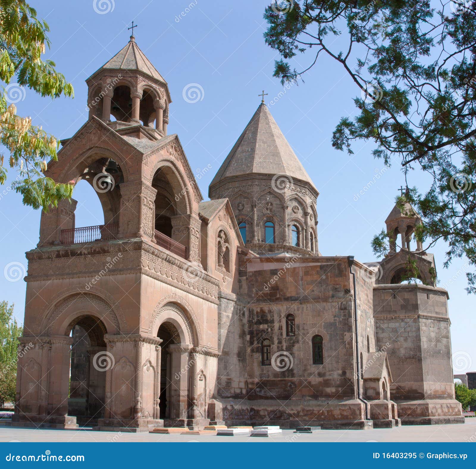 Echmiadzin Cathedral in Armenia Stock Image - Image of cathedral ...