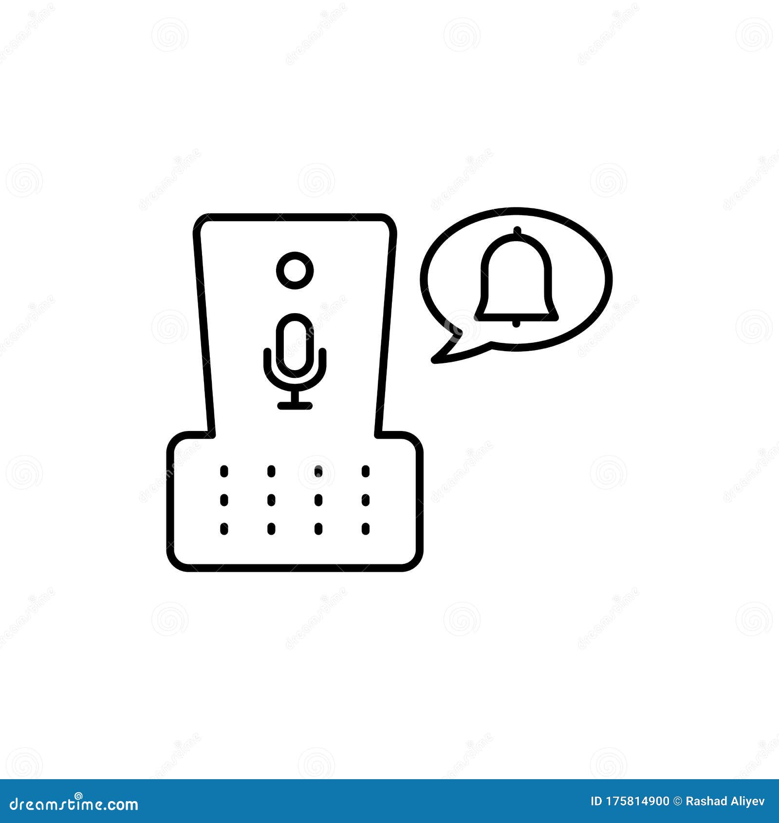 Echo Dot, Bell, Message Icon. Simple Line, Outline Vector Elements of ...