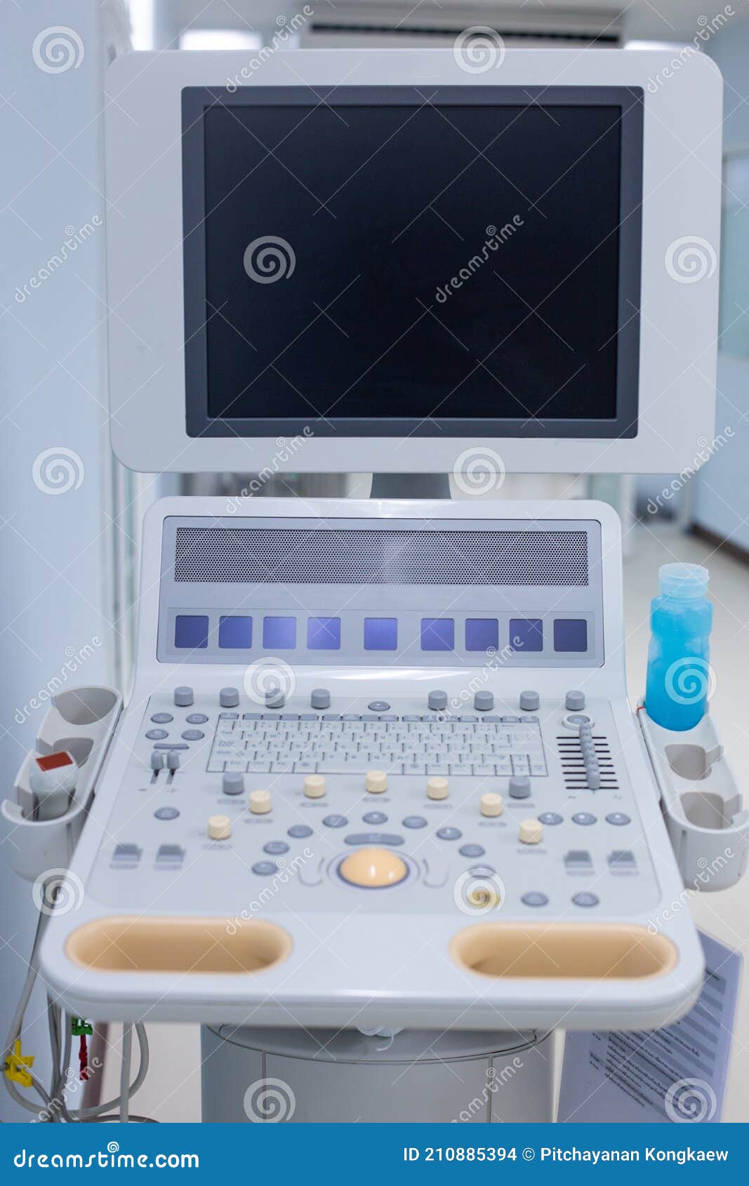 Echocardiogram machine. stock photo. Image of monitor - 210885394