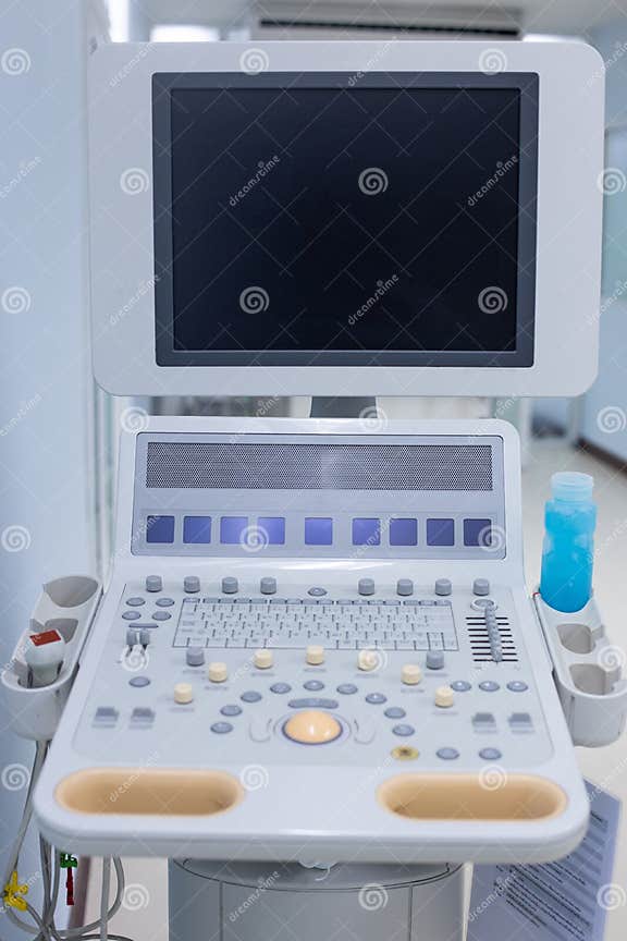 Echocardiogram machine. stock photo. Image of monitor - 210885394