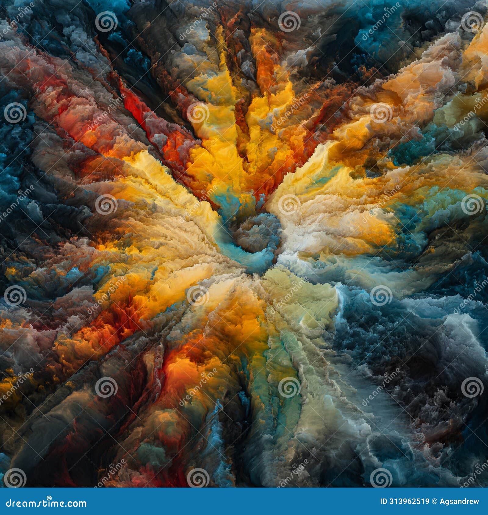 The Echoes of Dynamic Textures Stock Illustration - Illustration of ...