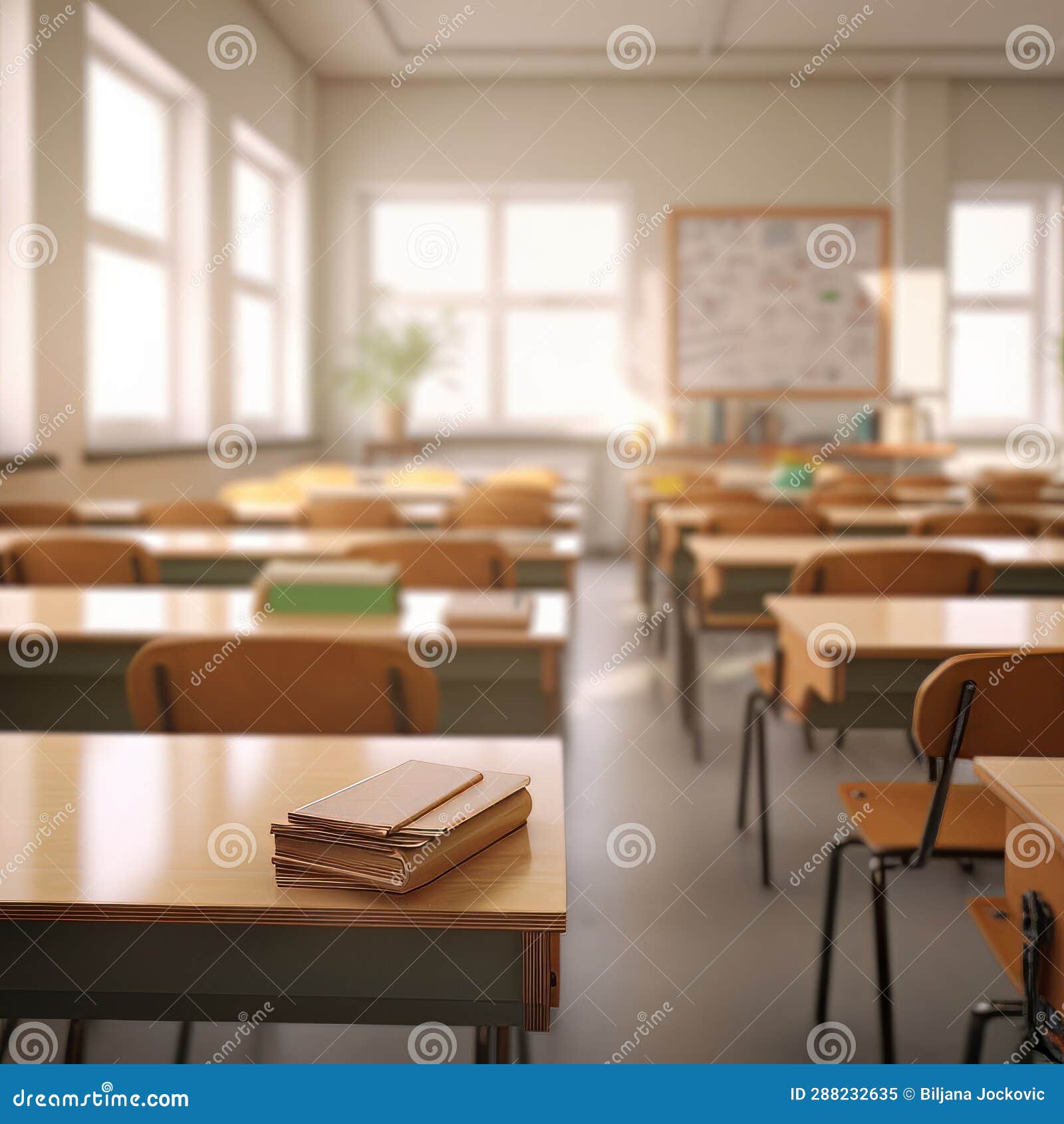 Echoes of Learning: an Empty Classroom Awaits the Bustle of Minds Stock ...