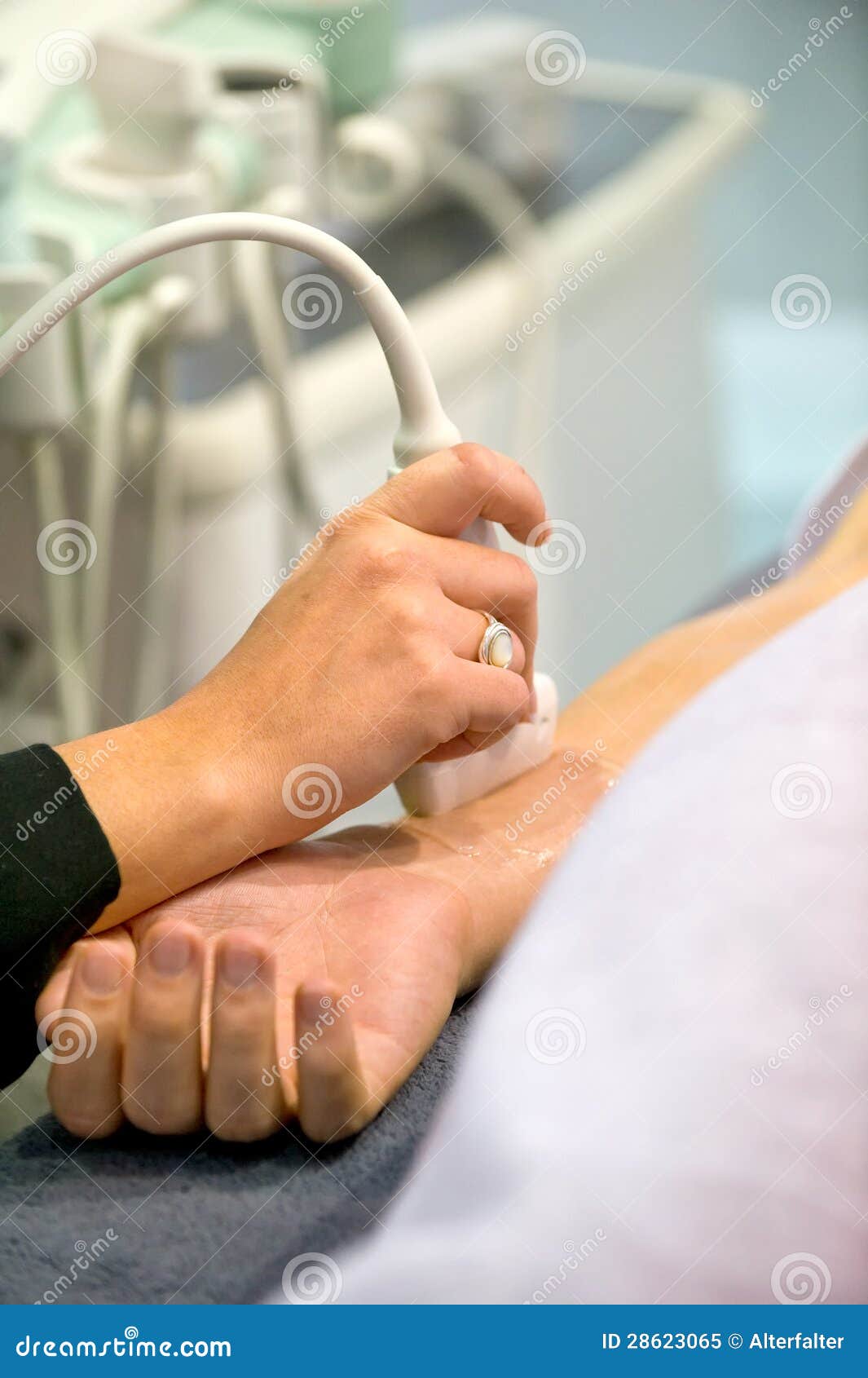 Echografie van peesschede stock afbeelding. Image of apparatuur - 28623065