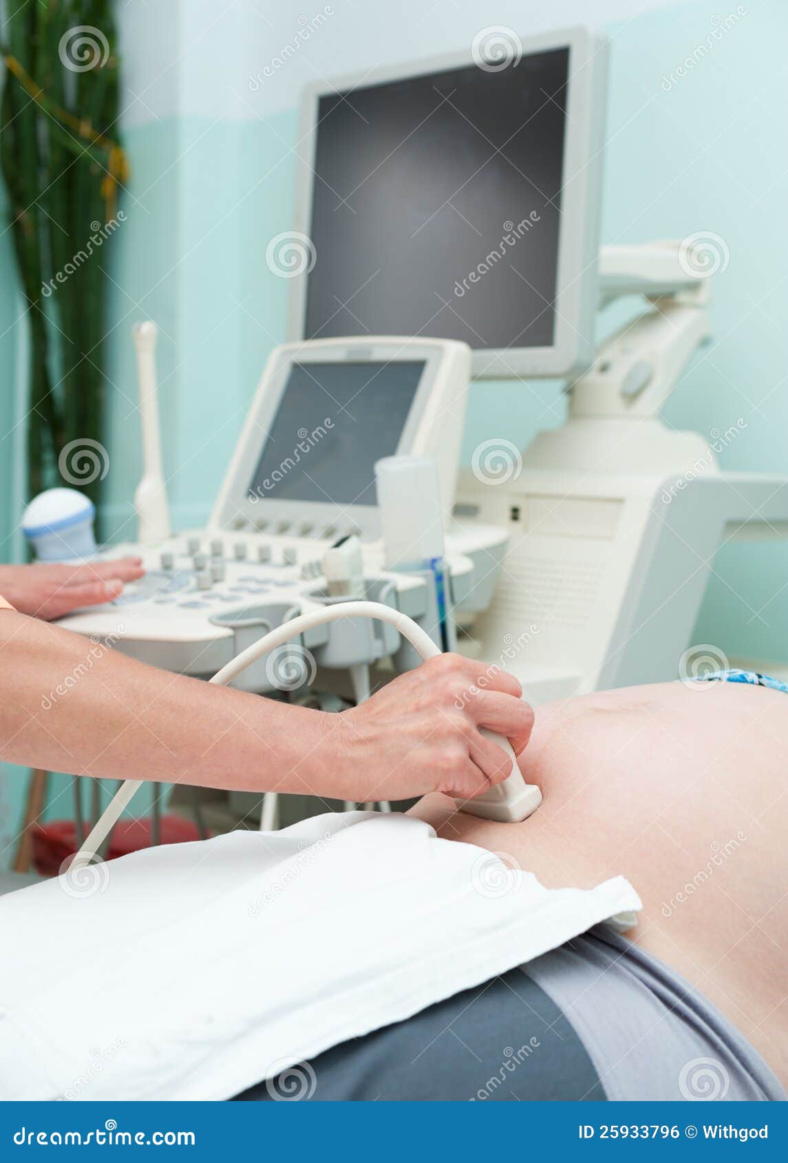 Echography of Pregnant Woman Stock Photo - Image of medical, doctor ...