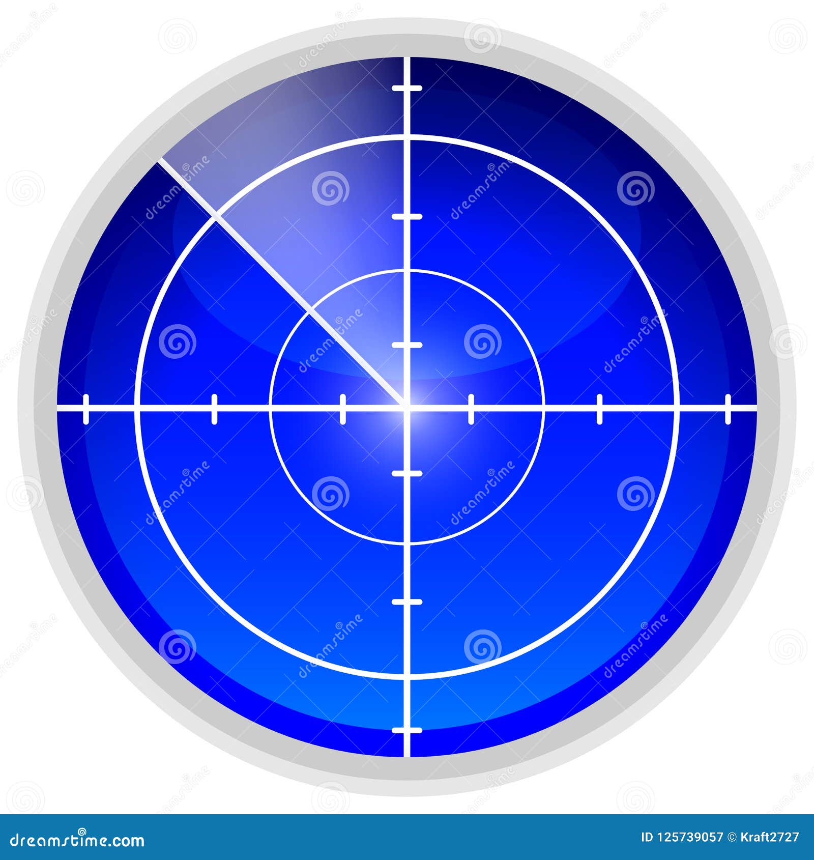 Radar Terrain Cartoon Vector | CartoonDealer.com #133647723