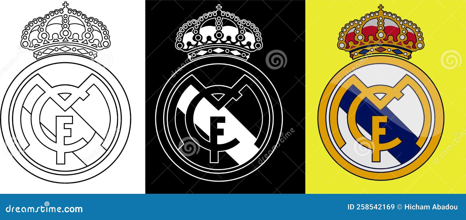 Echt logo van madrid redactionele stock afbeelding. Illustration of ...