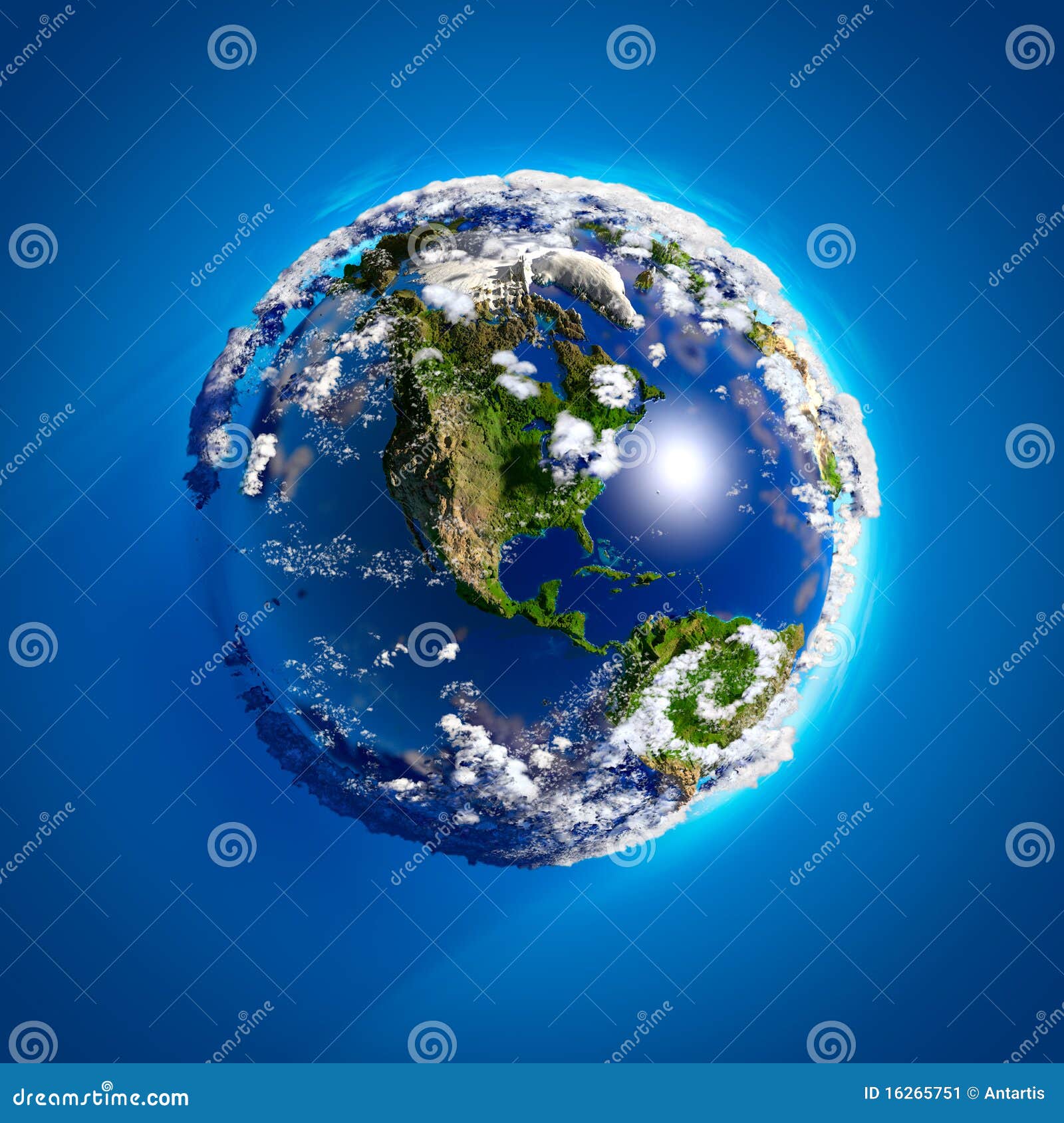 Echte Aarde Met De Atmosfeer Stock Illustratie - Illustration of ...