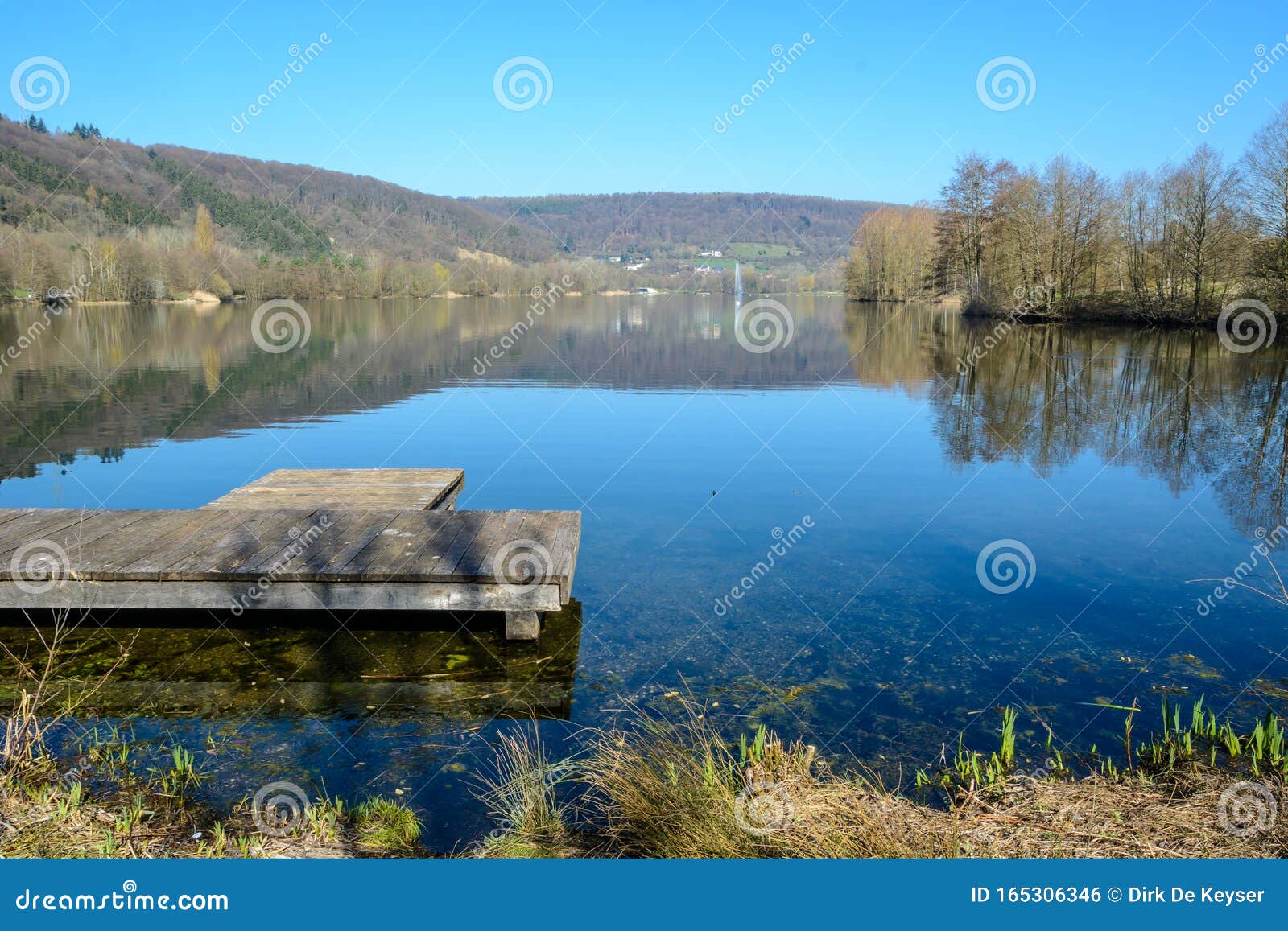 At the Echternach Lake in Luxembourg Stock Photo - Image of green ...