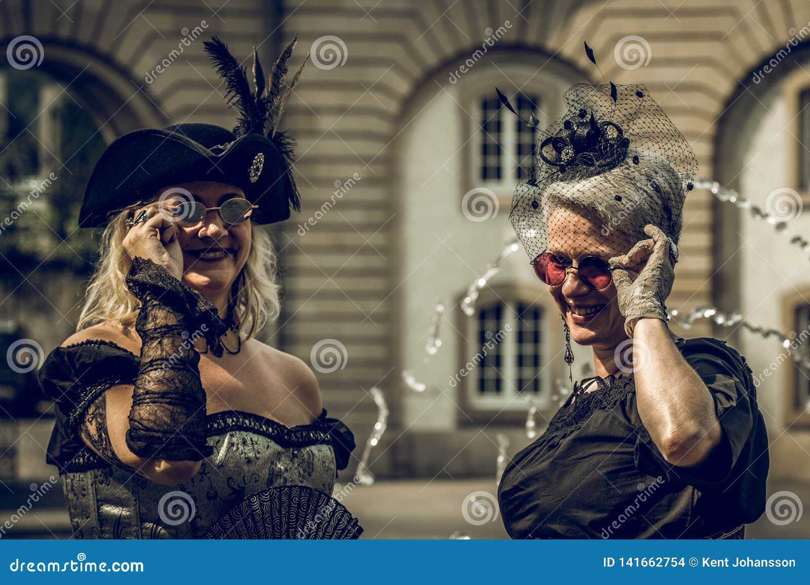 Steampunk Convention Two Women Editorial Stock Image - Image of gears ...