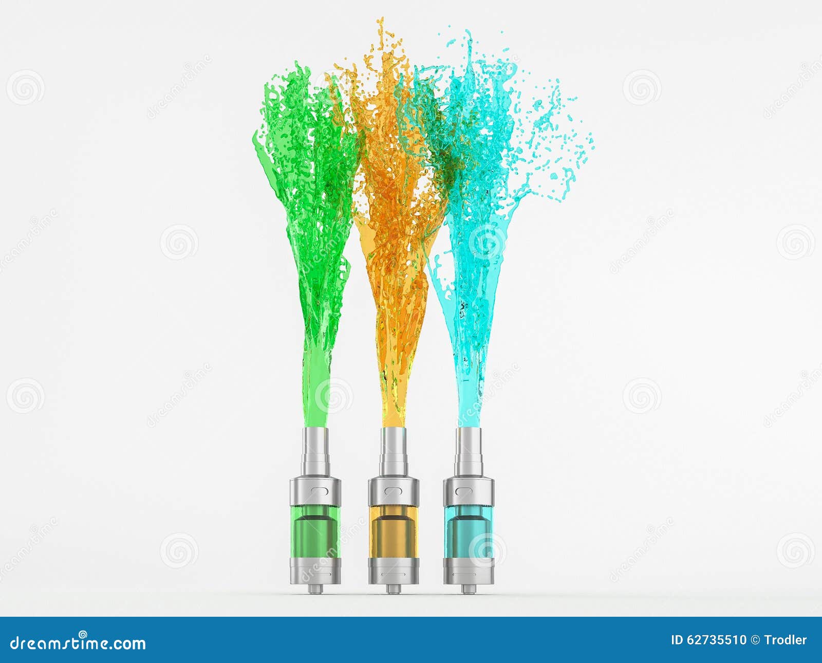 Ecig Atomizer and Ejuice Splash Stock Photo - Image of electrical ...