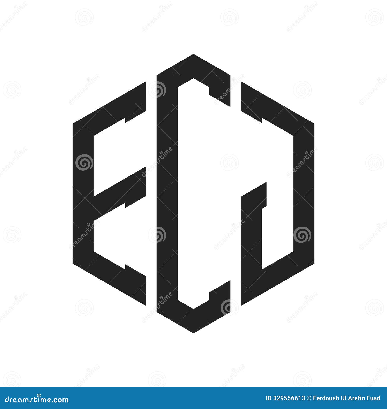 ECJ Logo Design. Initial Letter ECJ Monogram Logo Using Hexagon Shape ...