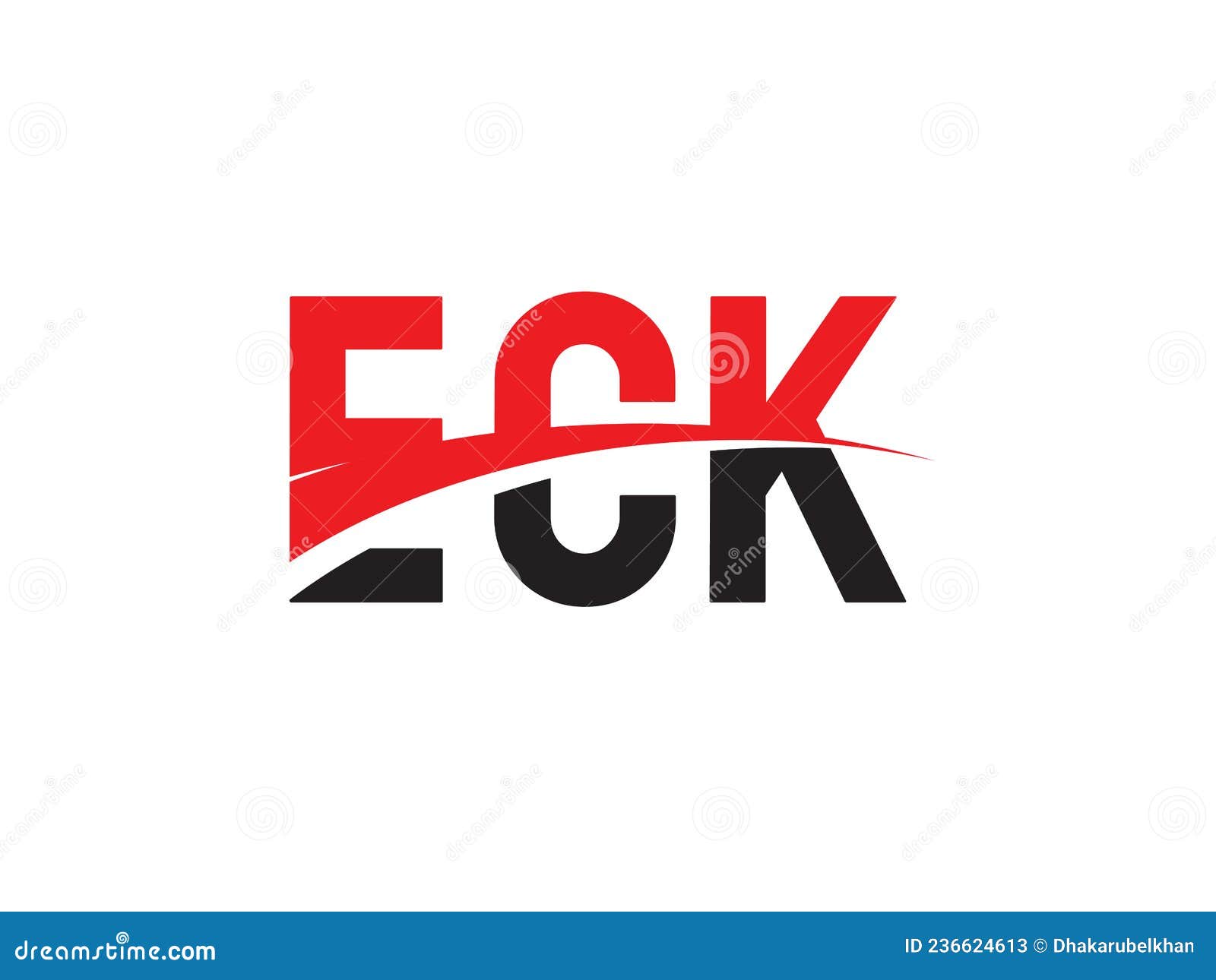 ECK Letter Initial Logo Design Vector Illustration Stock Vector ...