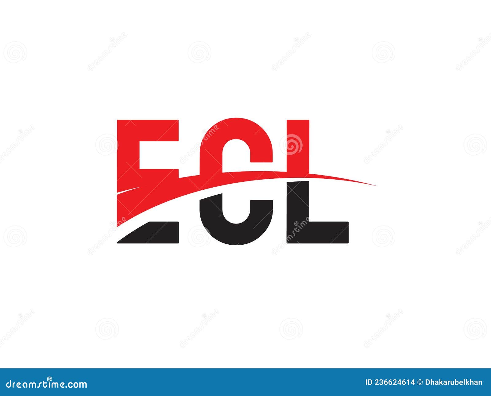 ECL Letter Initial Logo Design Vector Illustration Stock Vector ...