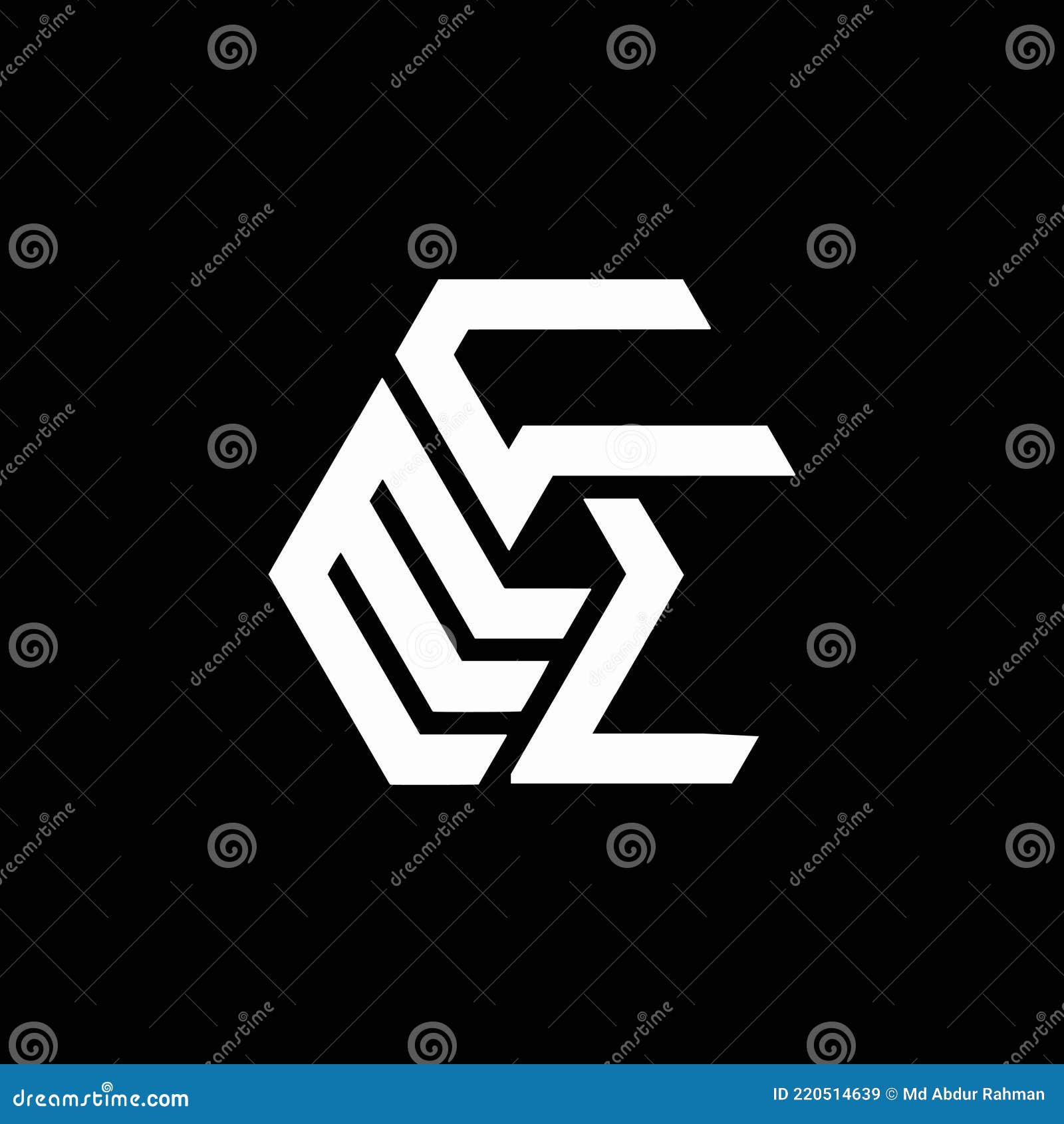 ECL Letter Logo Design On Black Background. ECL Creative Initials ...