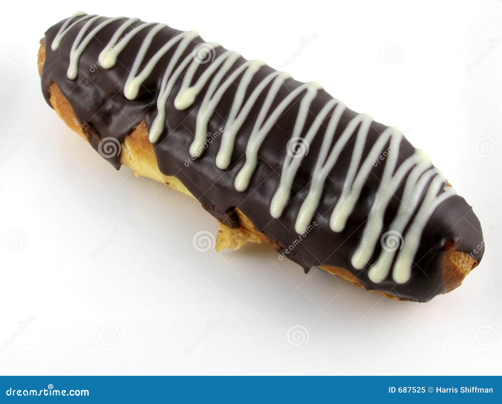 Eclair stock image. Image of eclair, sweet, pastry, filling - 687525
