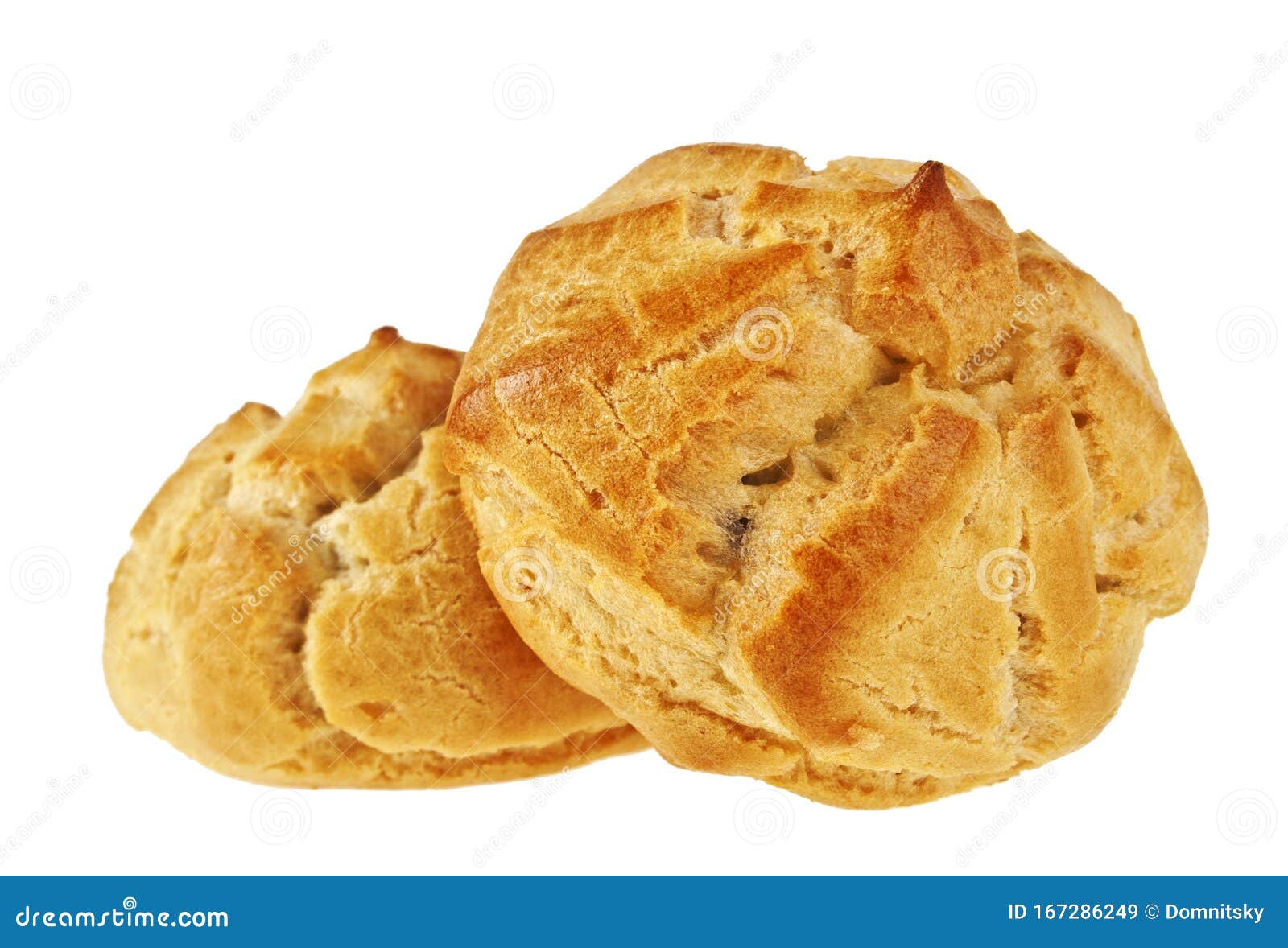 Eclair Cakes on a White Background Stock Image - Image of closeup ...