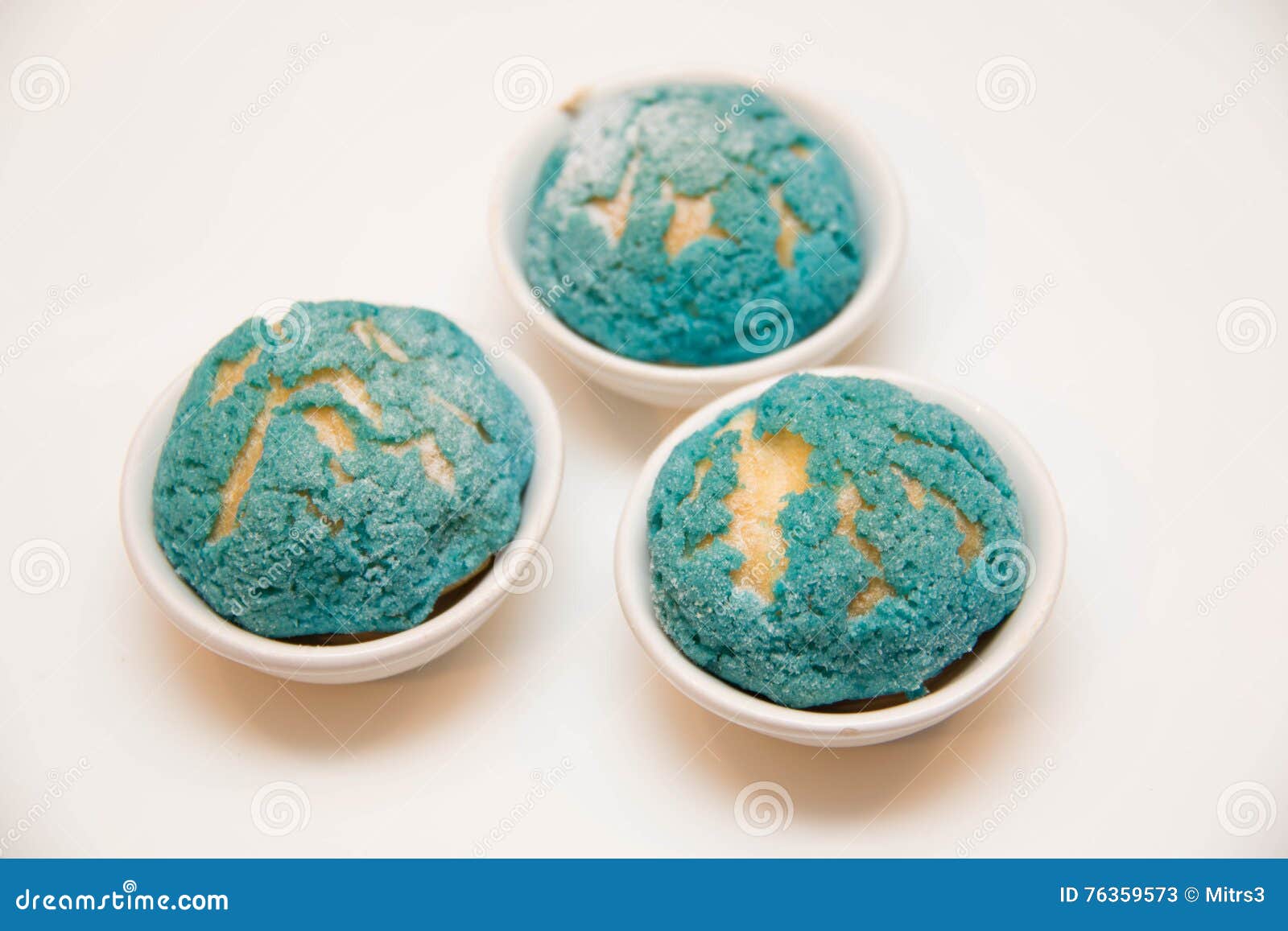 Eclair Top with Blue Color Sugar Stock Image - Image of eclairs, sugar ...