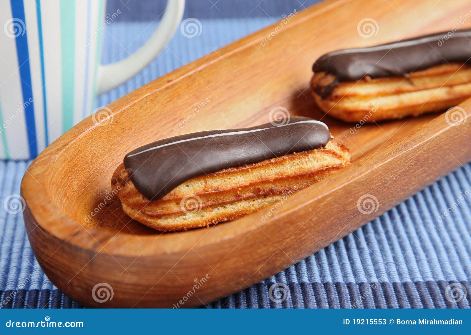 Eclairs Blue Table Cloth Stock Photos - Free & Royalty-Free Stock ...