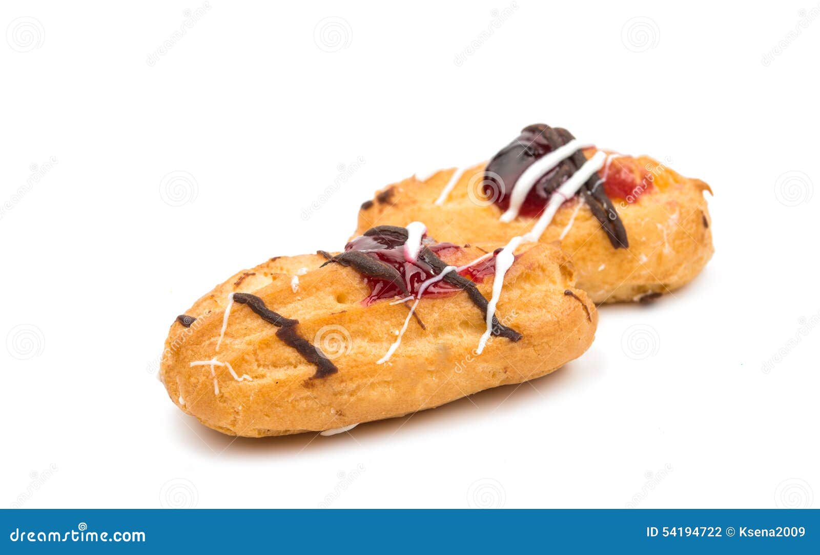 Eclairs stock photo. Image of eclair, chantilly, closeup - 54194722