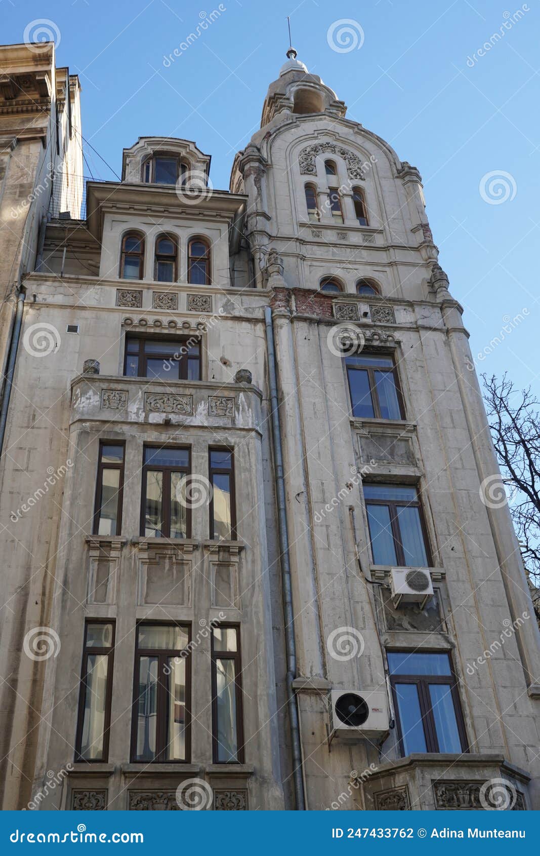 Eclectic Architecture Old Building with Elements of Neo-romanian ...