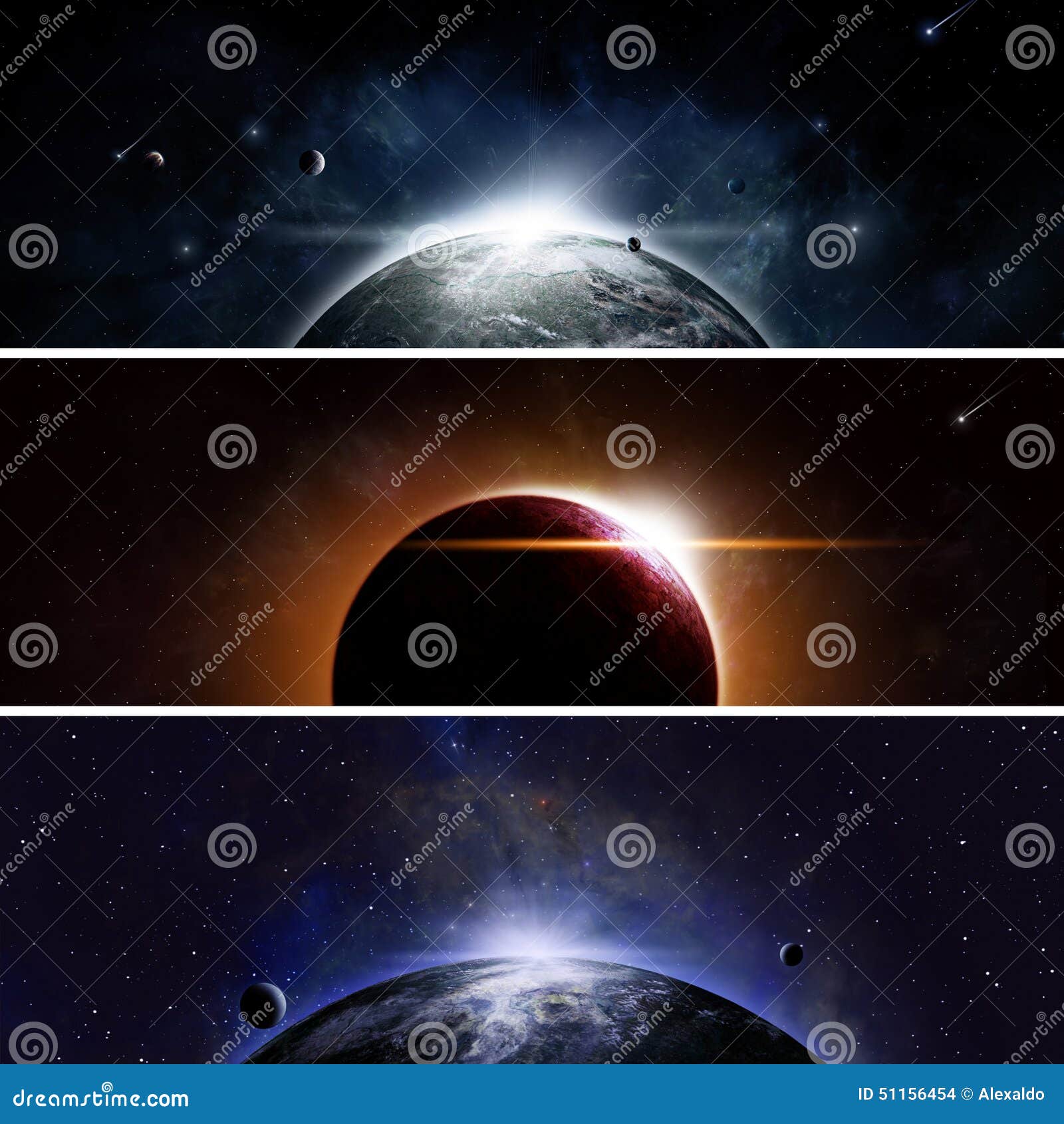 Eclipse Banners stock illustration. Illustration of fantasy - 51156454