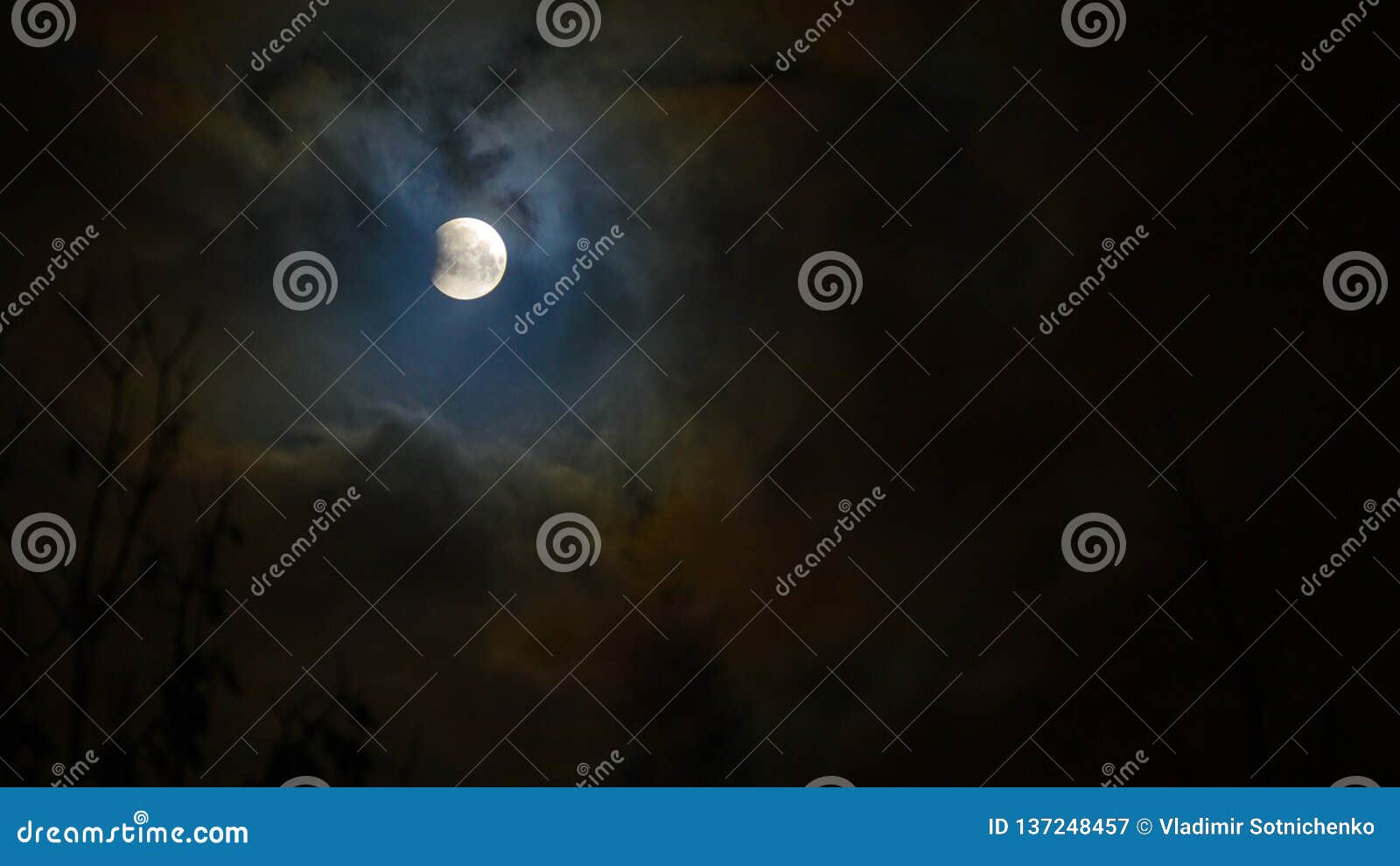 Eclipse Da Lua Na Lua Cheia Lua Super Do Sangue Azul Imagem de Stock - Imagem de luar, janeiro ...