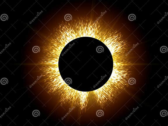 Eclipse el sol stock de ilustración. Ilustración de vendaval - 2650138