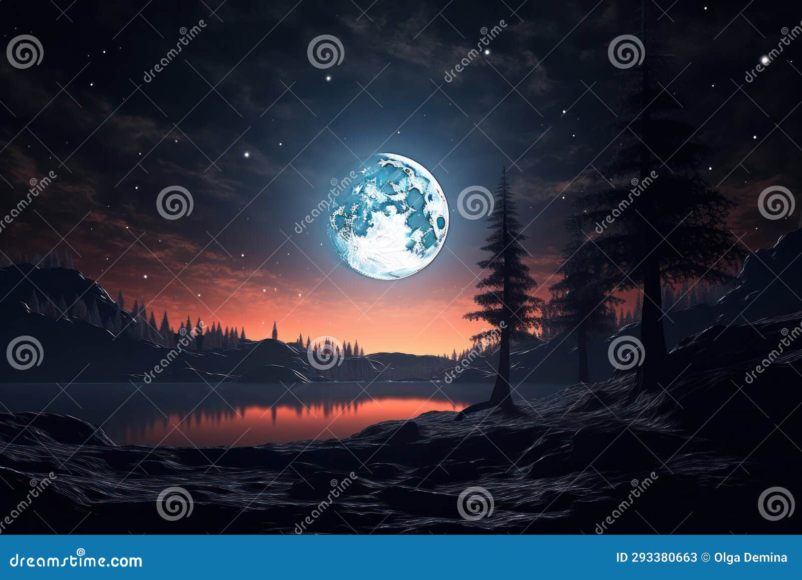 Eclipse Exploration: Scientific Backdrop Illustrating Lunar Eclipse ...