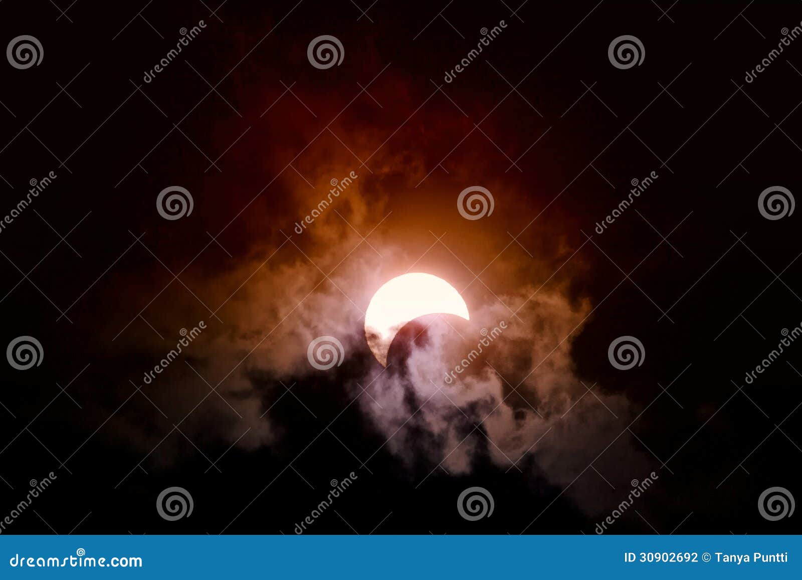 Eclipse stock photo. Image of clouds, corona, luminosity - 30902692