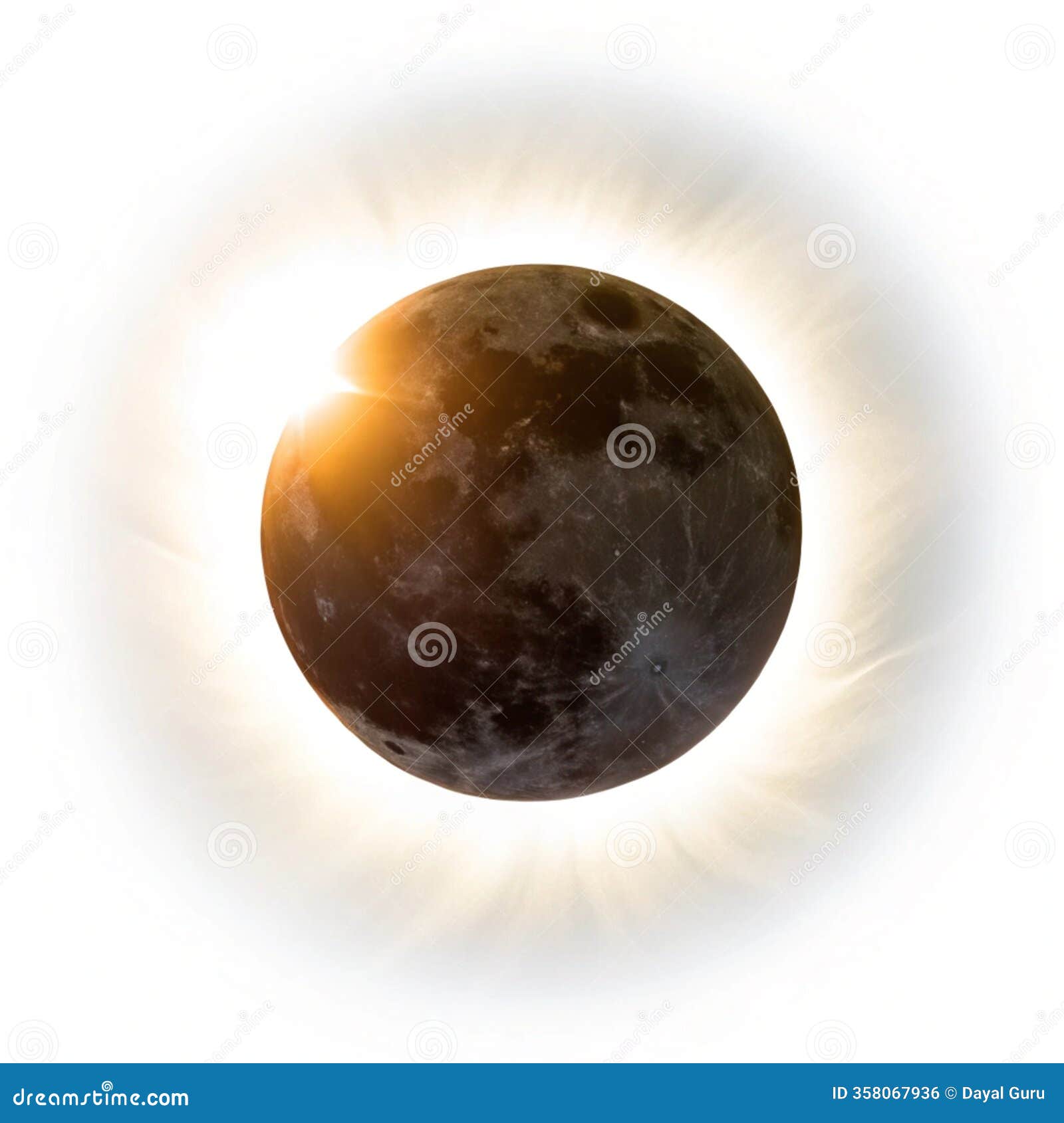 Eclipse on Transparent Background Stock Illustration - Illustration of ...