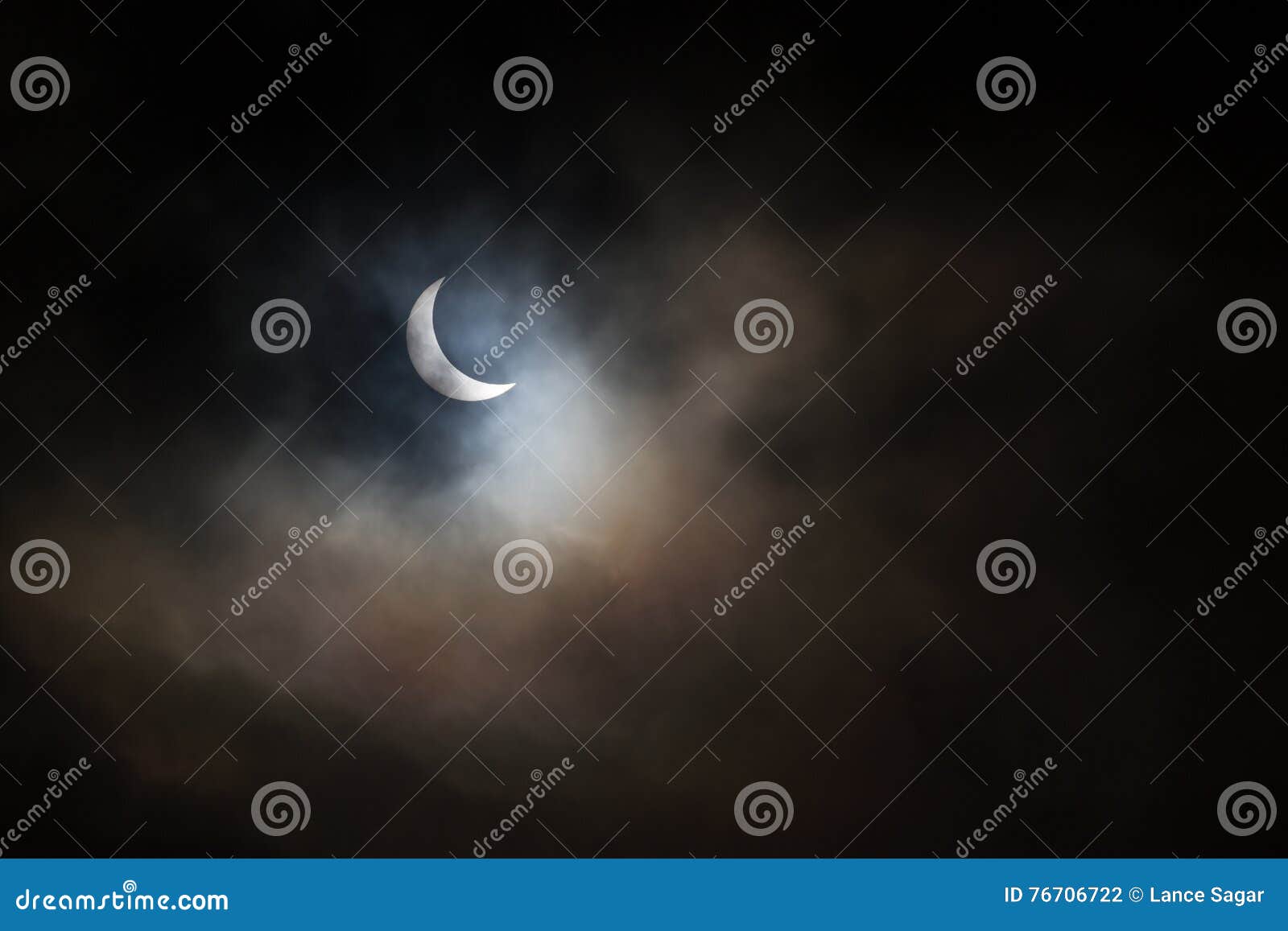 Eclipse Landscape stock photo. Image of lunar, celestial - 76706722