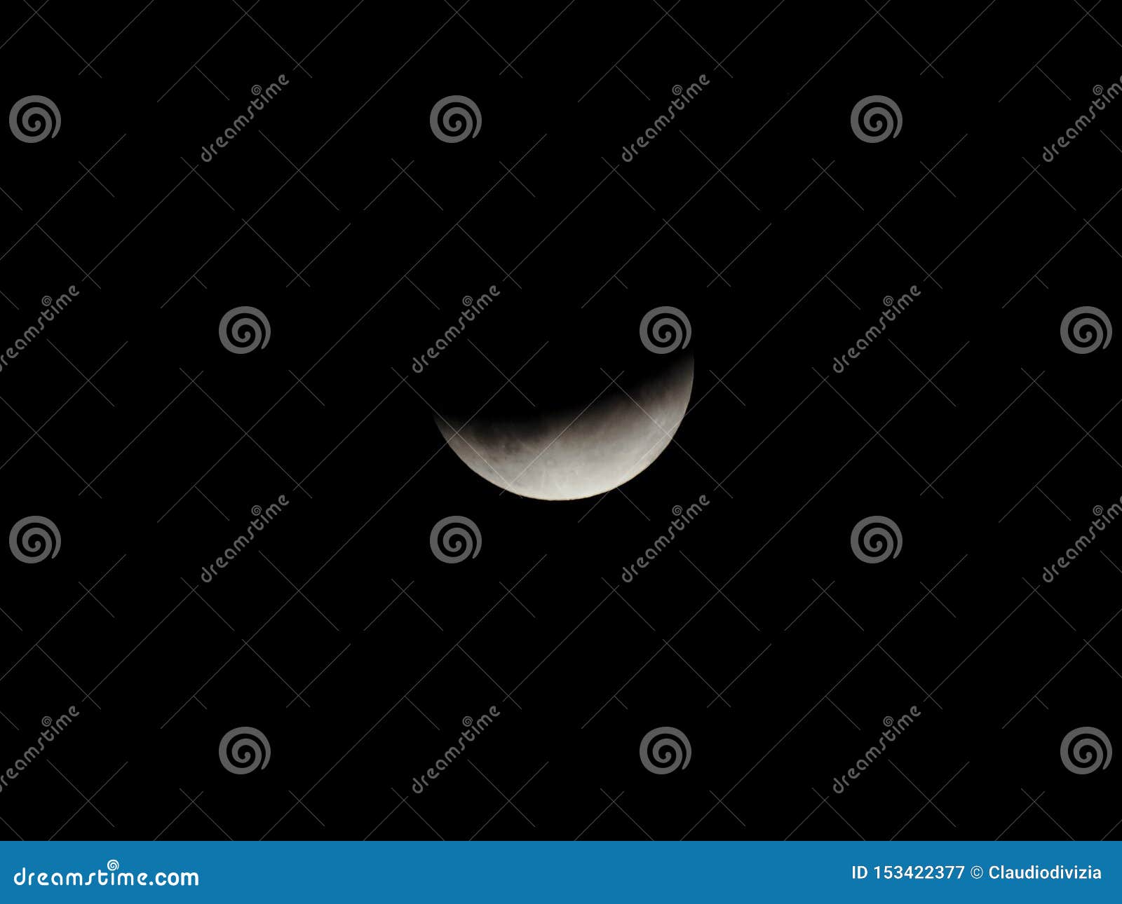 Eclipse of the Moon stock image. Image of shadow, astrophotography ...