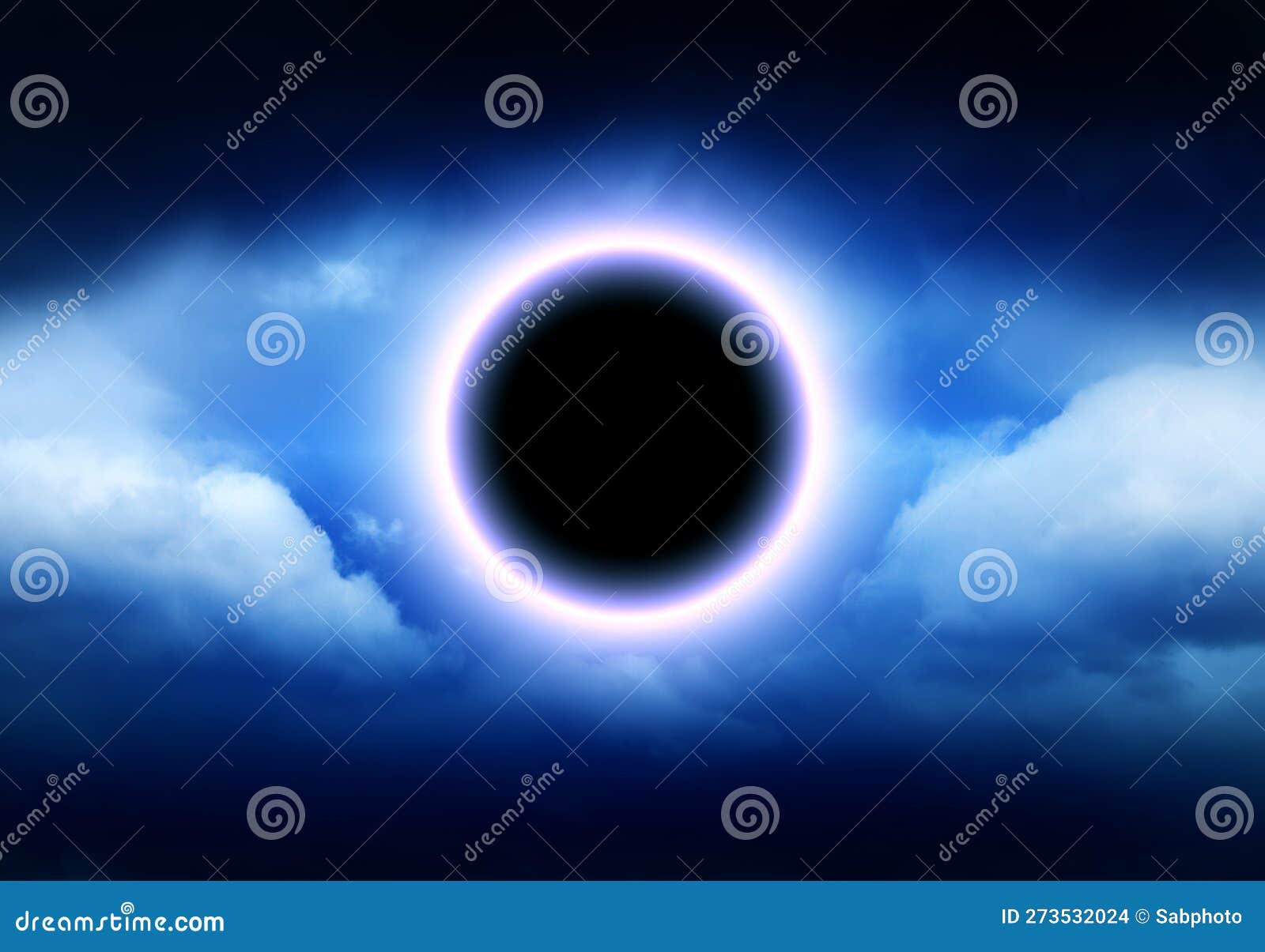 Eclipse and Storm Clouds stock photo. Image of light - 273532024