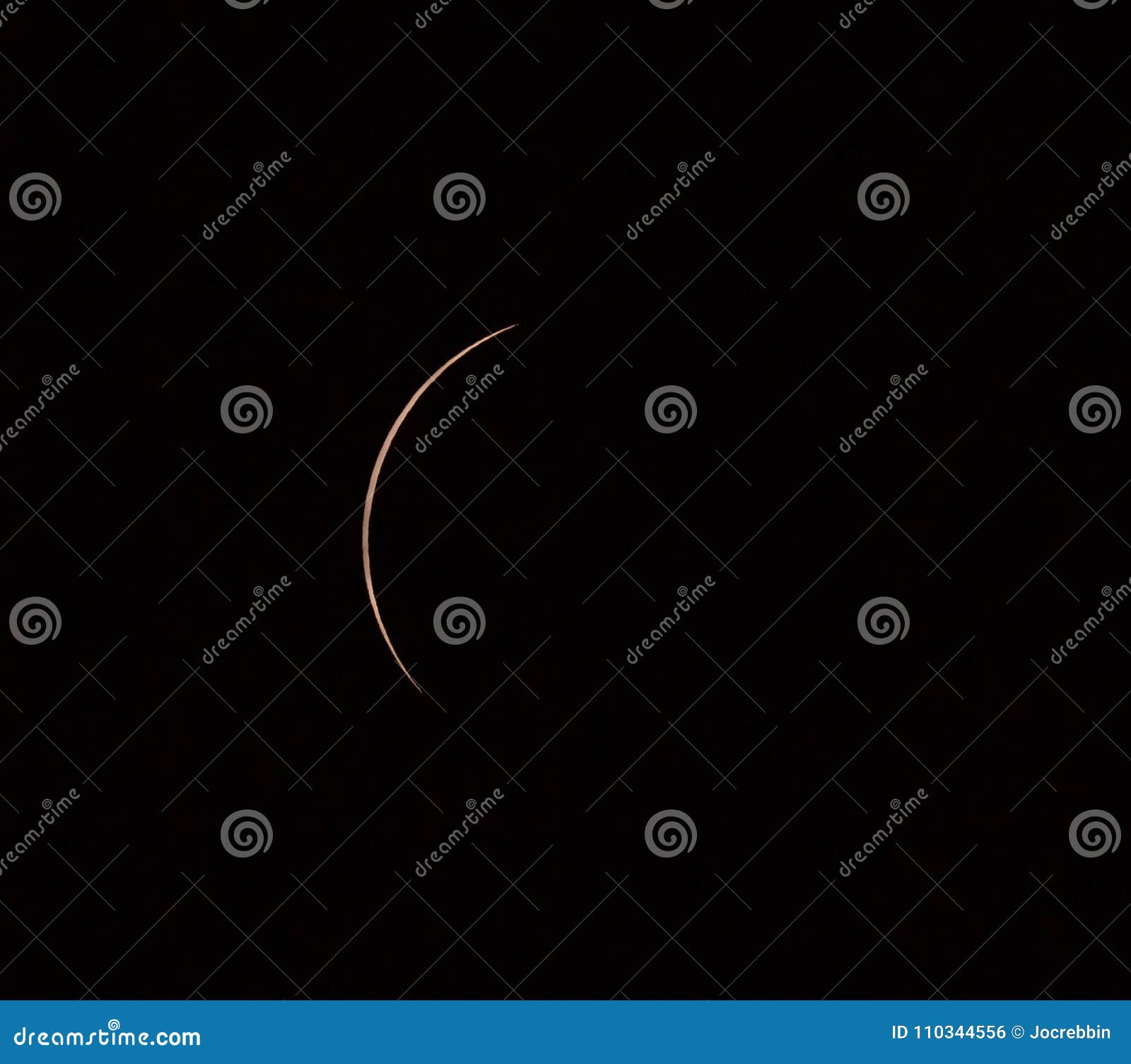 Eclipse about To Go To Complete Totality Stock Photo - Image of ...