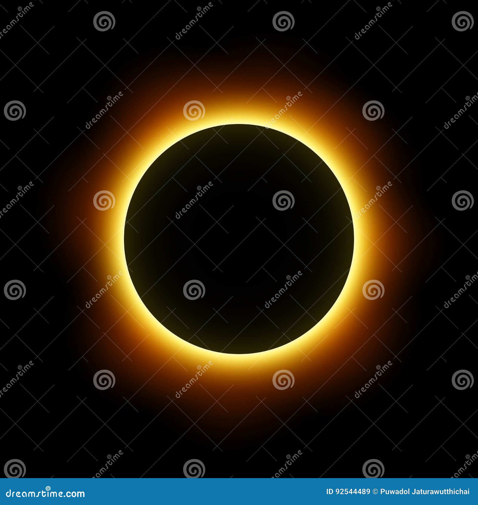 Eclipse Total Del Sol Vector Ilustración del Vector - Ilustración de ...